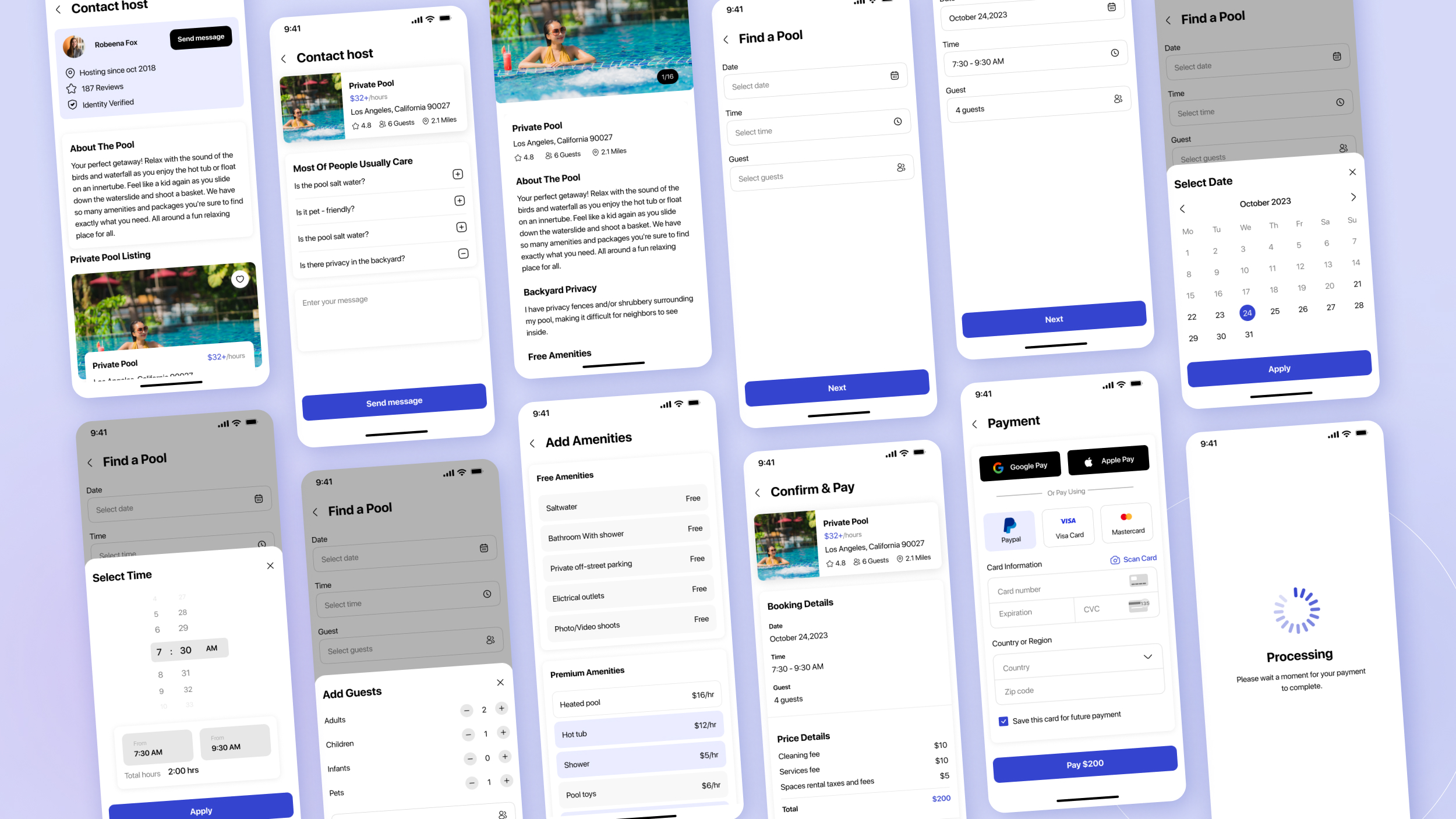Swimpro UI template - Find Swimming Pool app in Flutter 3.x (Android ...