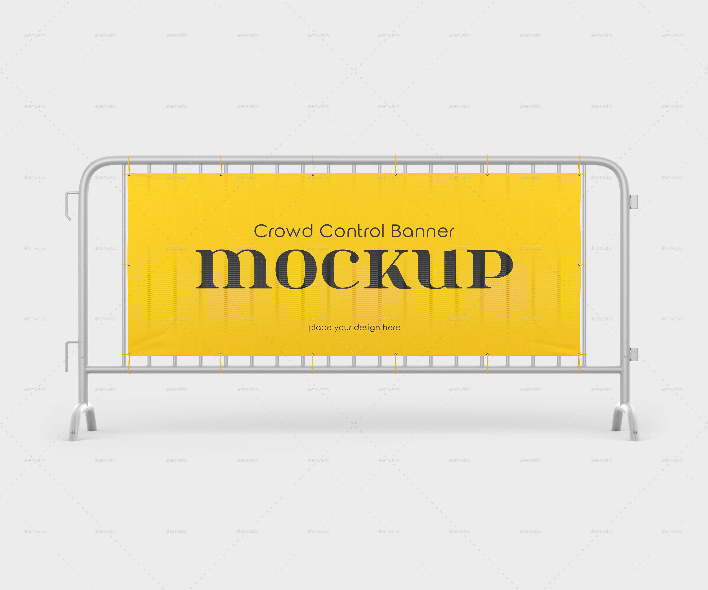 Crowd Control Banner Mockup Set, Graphics | GraphicRiver