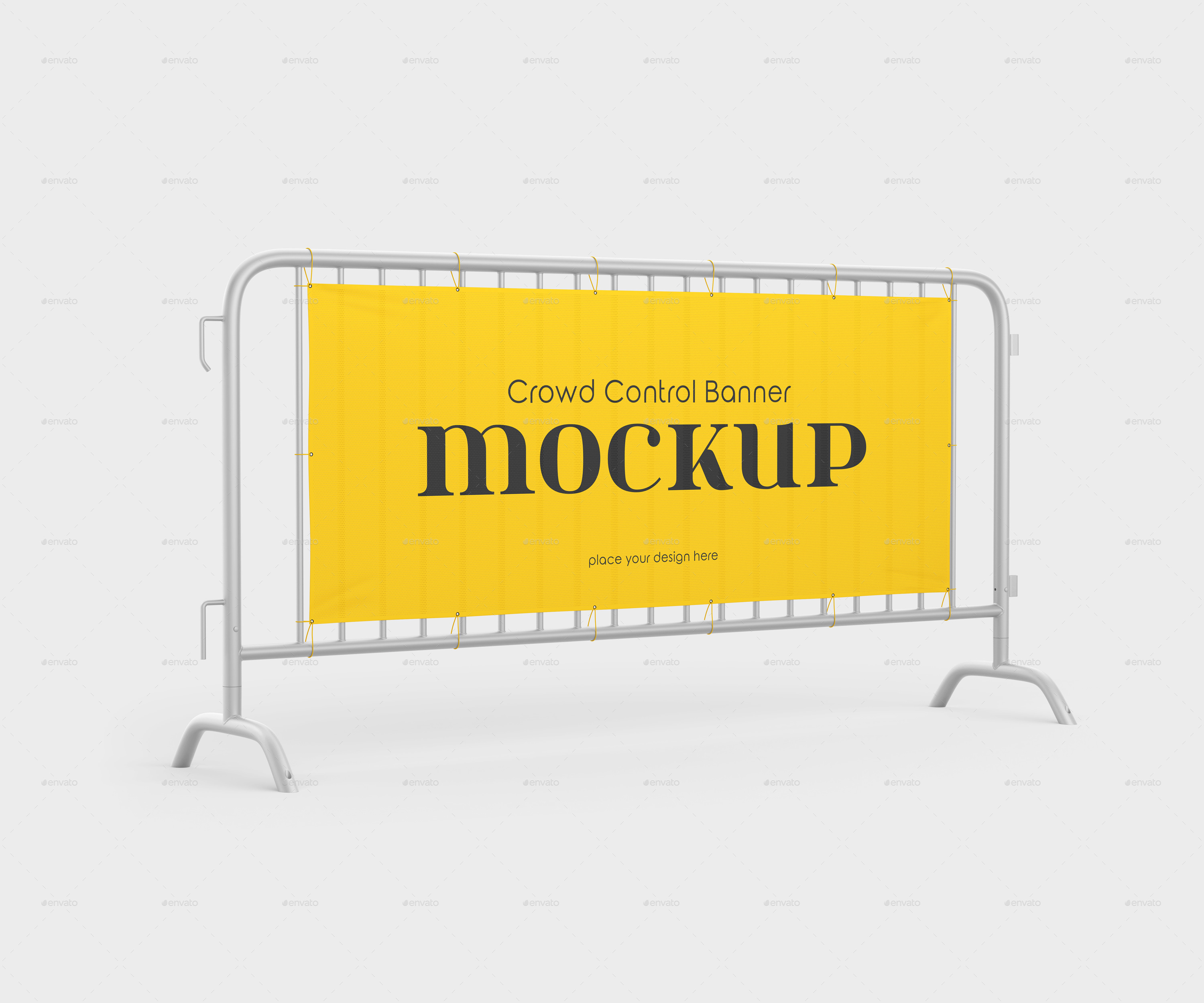 Crowd Control Banner Mockup Set, Graphics | GraphicRiver