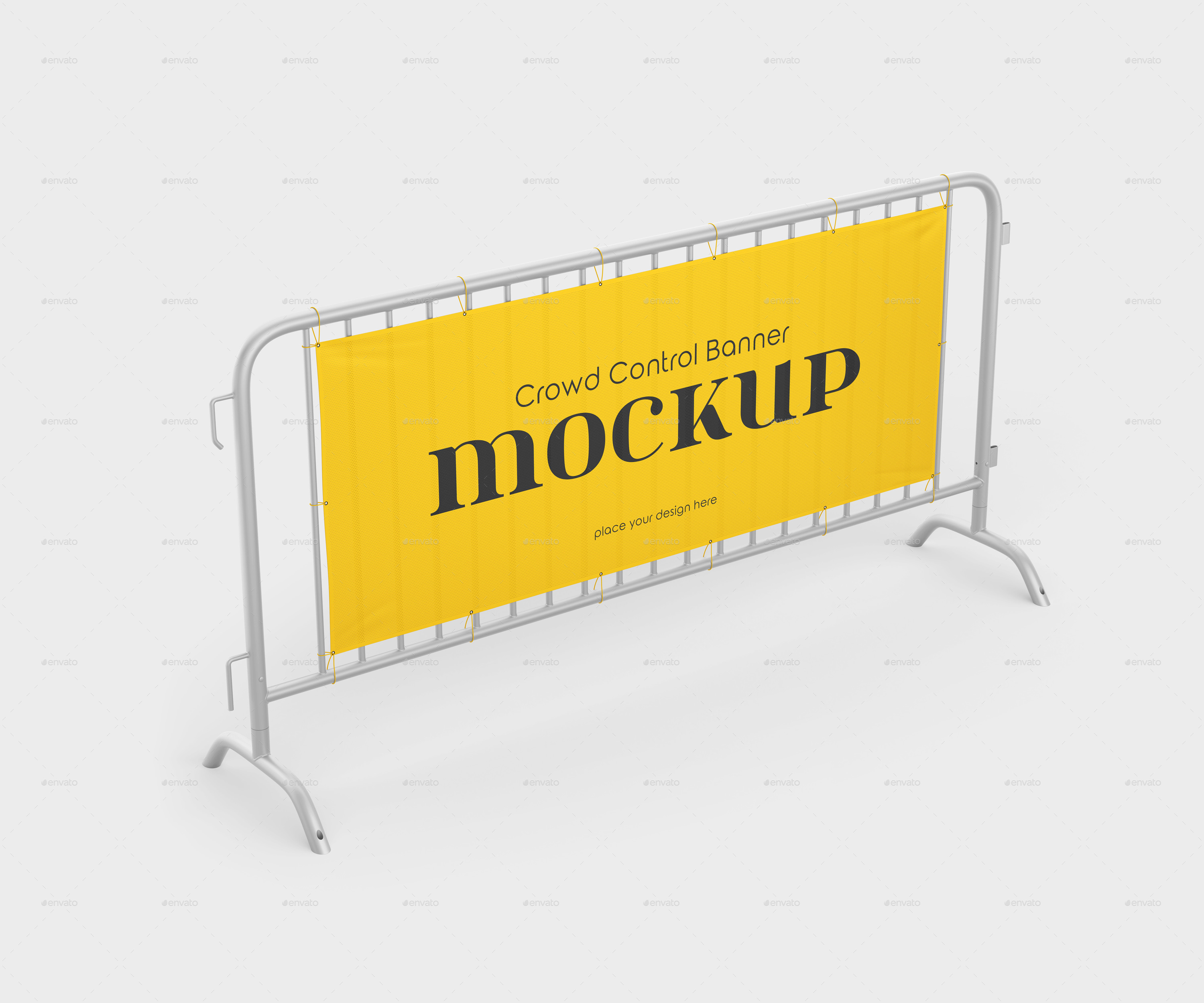 Crowd Control Banner Mockup Set, Graphics | GraphicRiver
