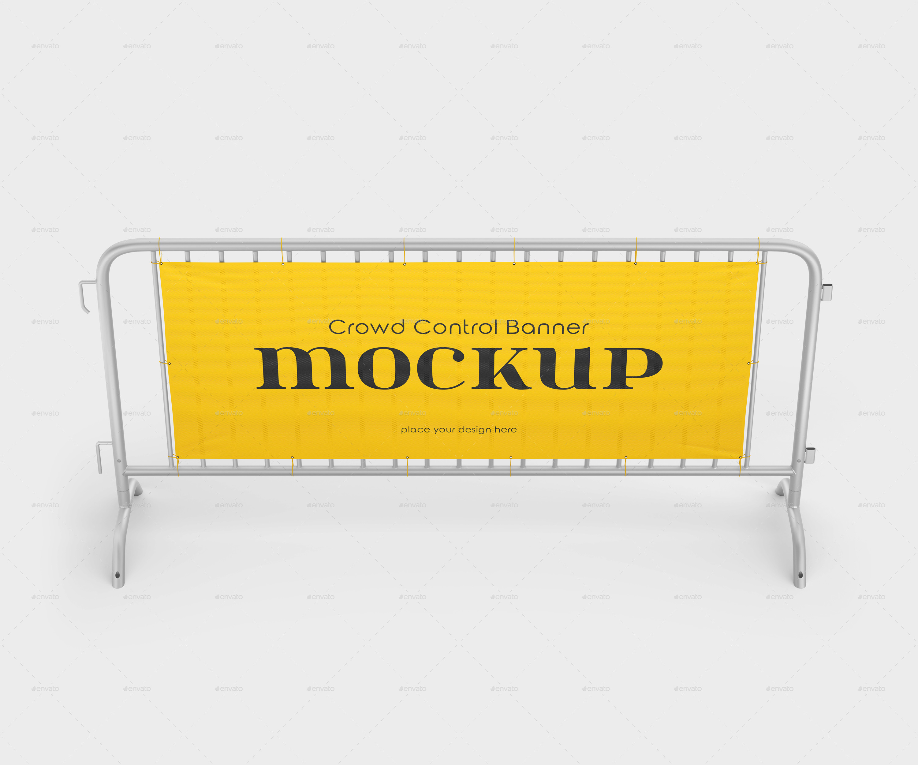 Crowd Control Banner Mockup Set, Graphics | GraphicRiver