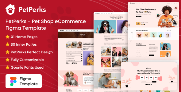 PetPerks - Pet Shop eCommerce Figma Template Latest Version | Themeprison