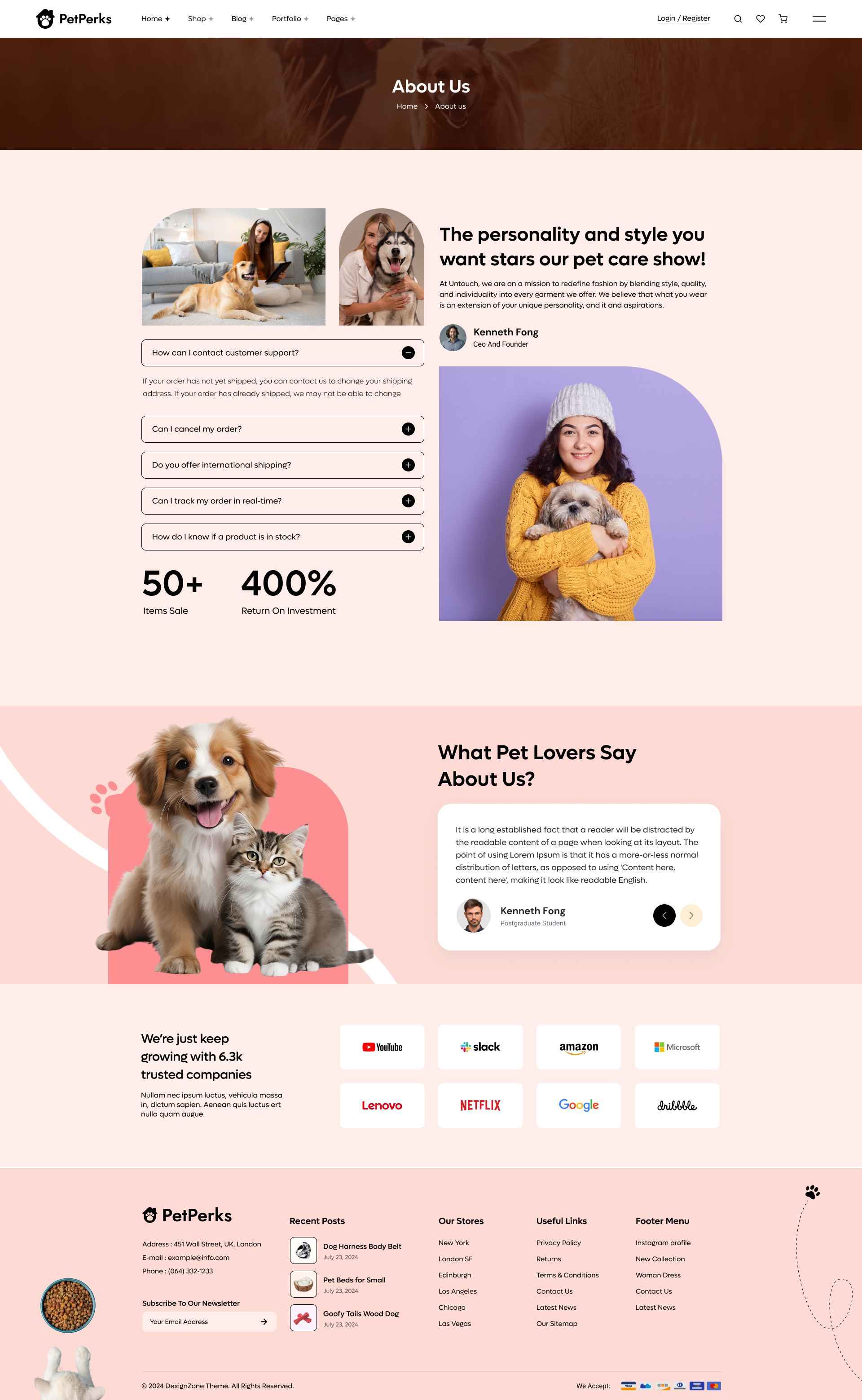 PetPerks - Pet Shop eCommerce Figma Template by DexignZone | ThemeForest