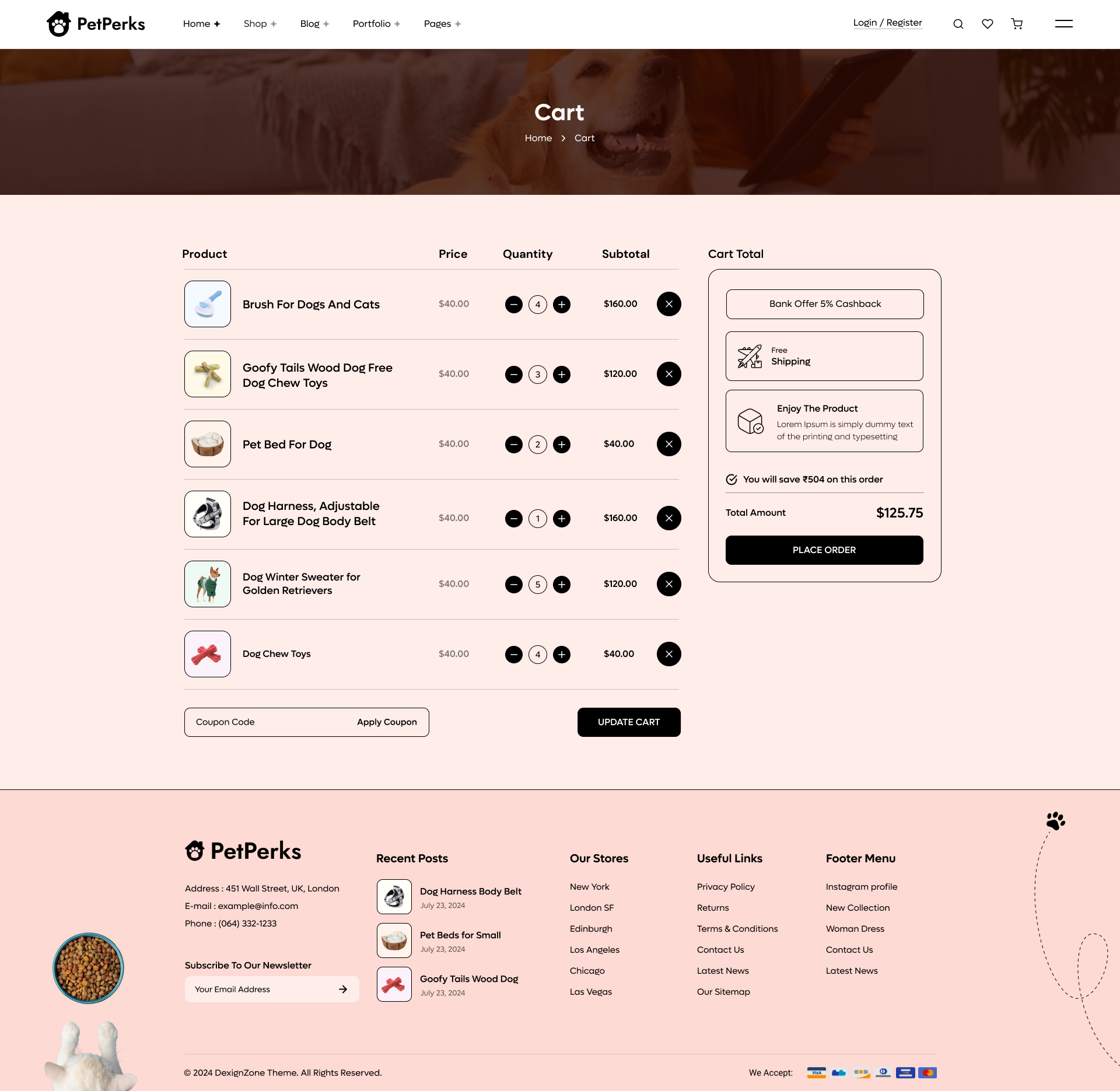 PetPerks - Pet Shop eCommerce Figma Template by DexignZone | ThemeForest