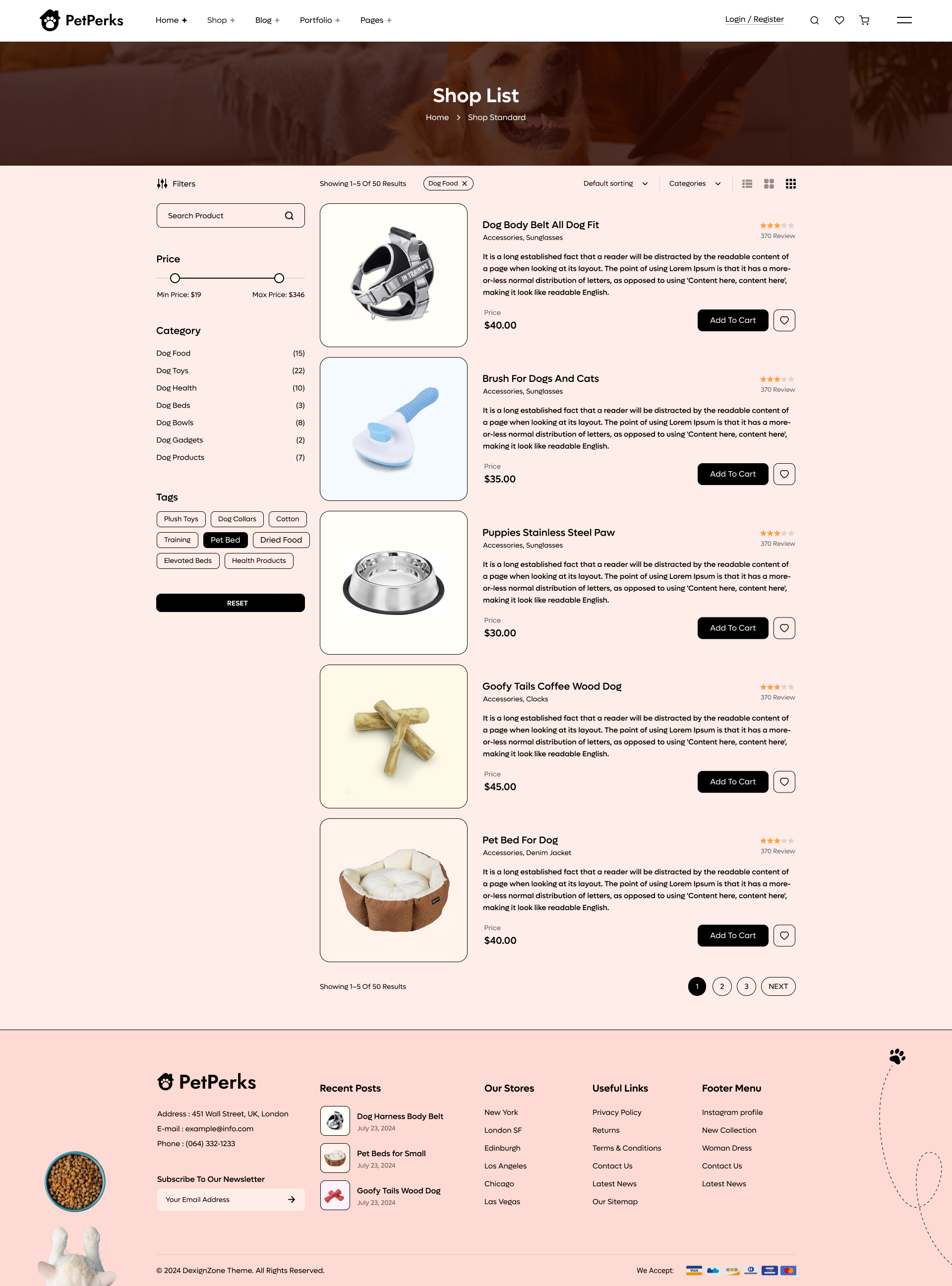 PetPerks - Pet Shop eCommerce Figma Template by DexignZone | ThemeForest