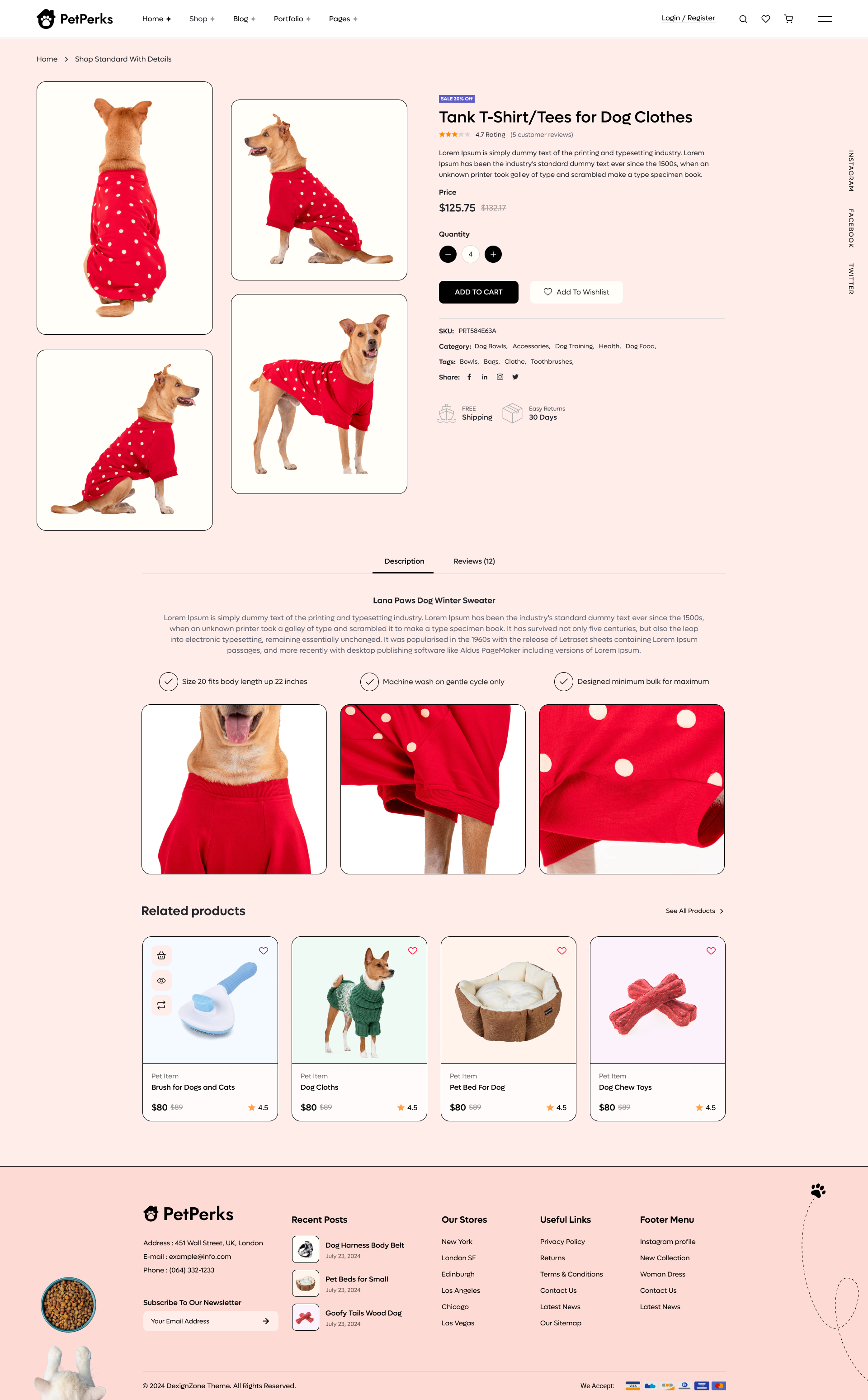 PetPerks - Pet Shop eCommerce Figma Template by DexignZone | ThemeForest