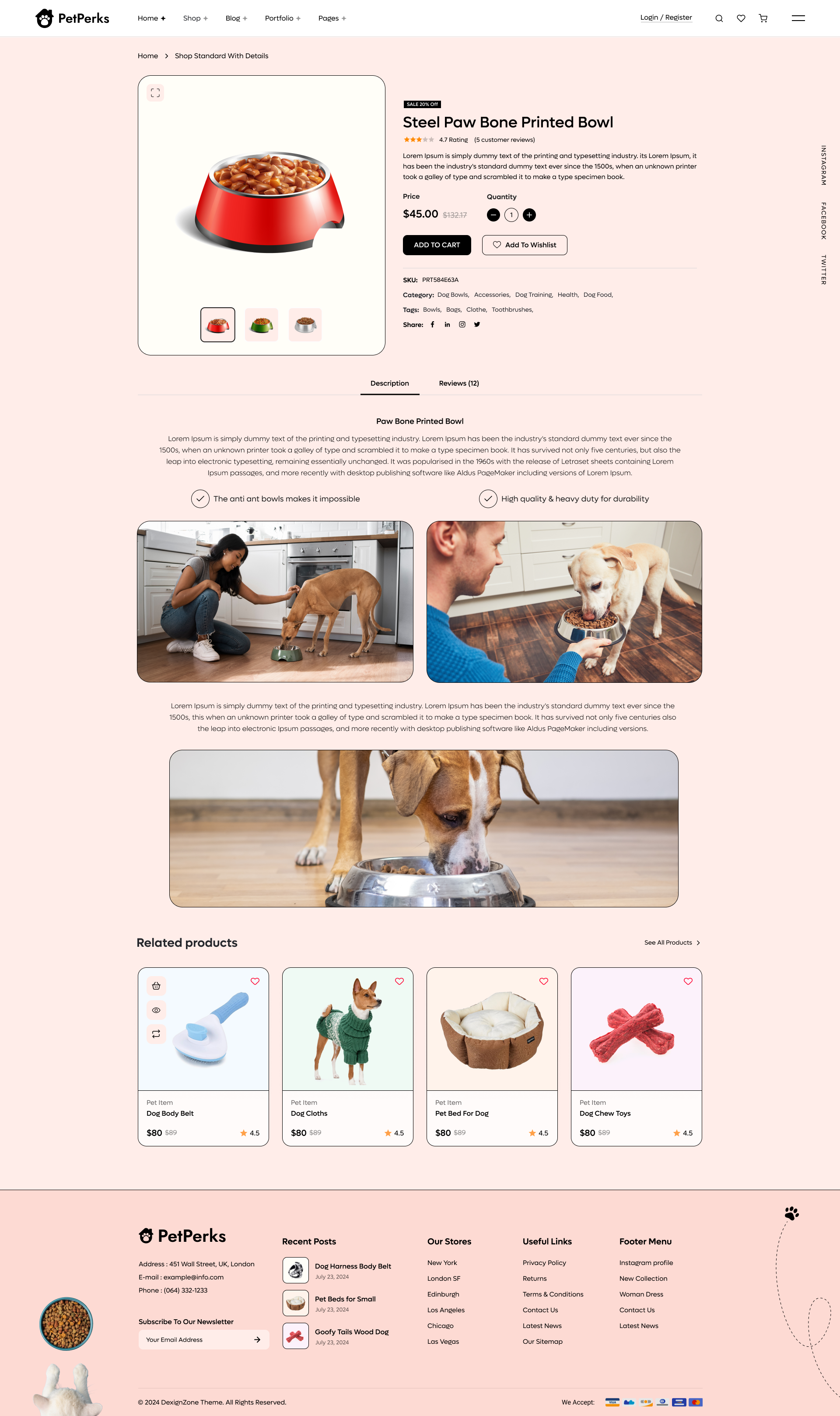 PetPerks - Pet Shop eCommerce Figma Template by DexignZone | ThemeForest