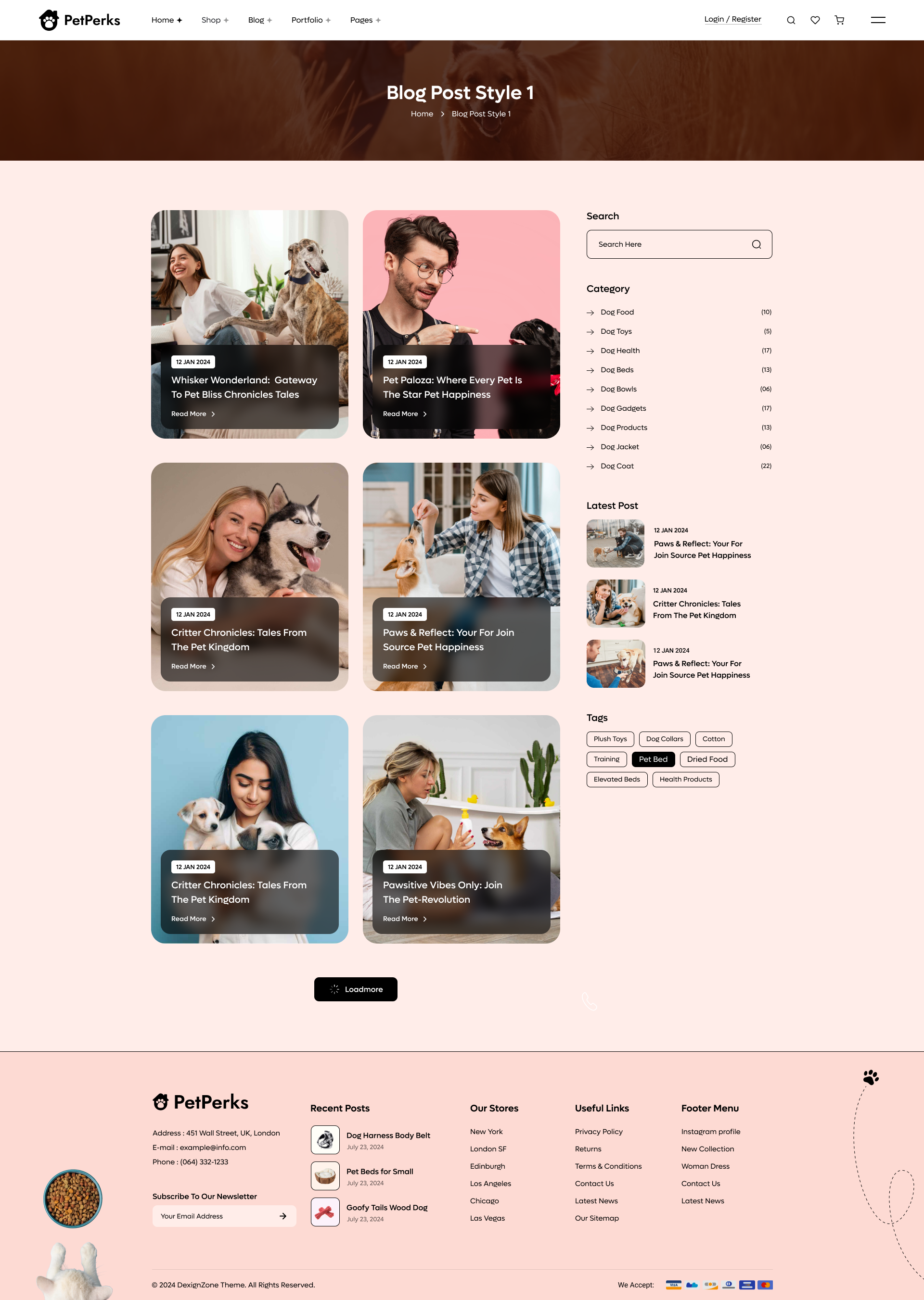 PetPerks - Pet Shop eCommerce Figma Template by DexignZone | ThemeForest