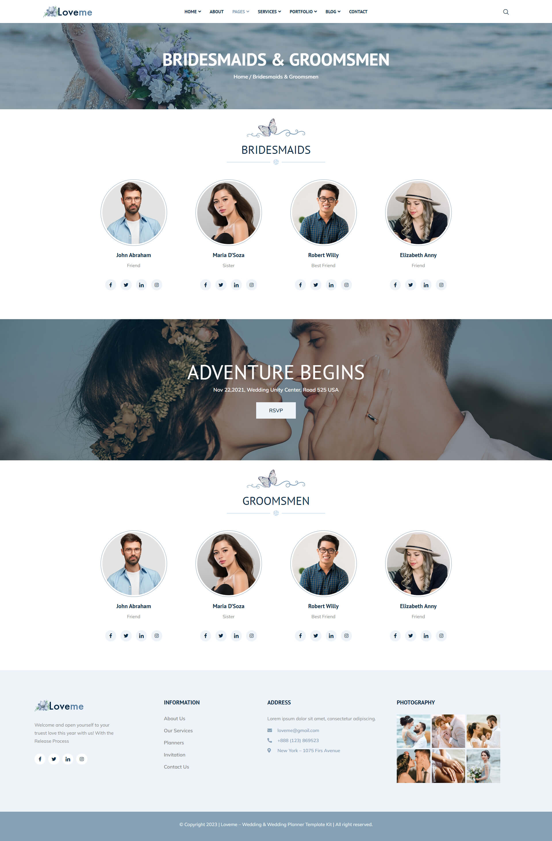 Loveme – Wedding & Wedding Planner Elementor Template Kit by wpoceans