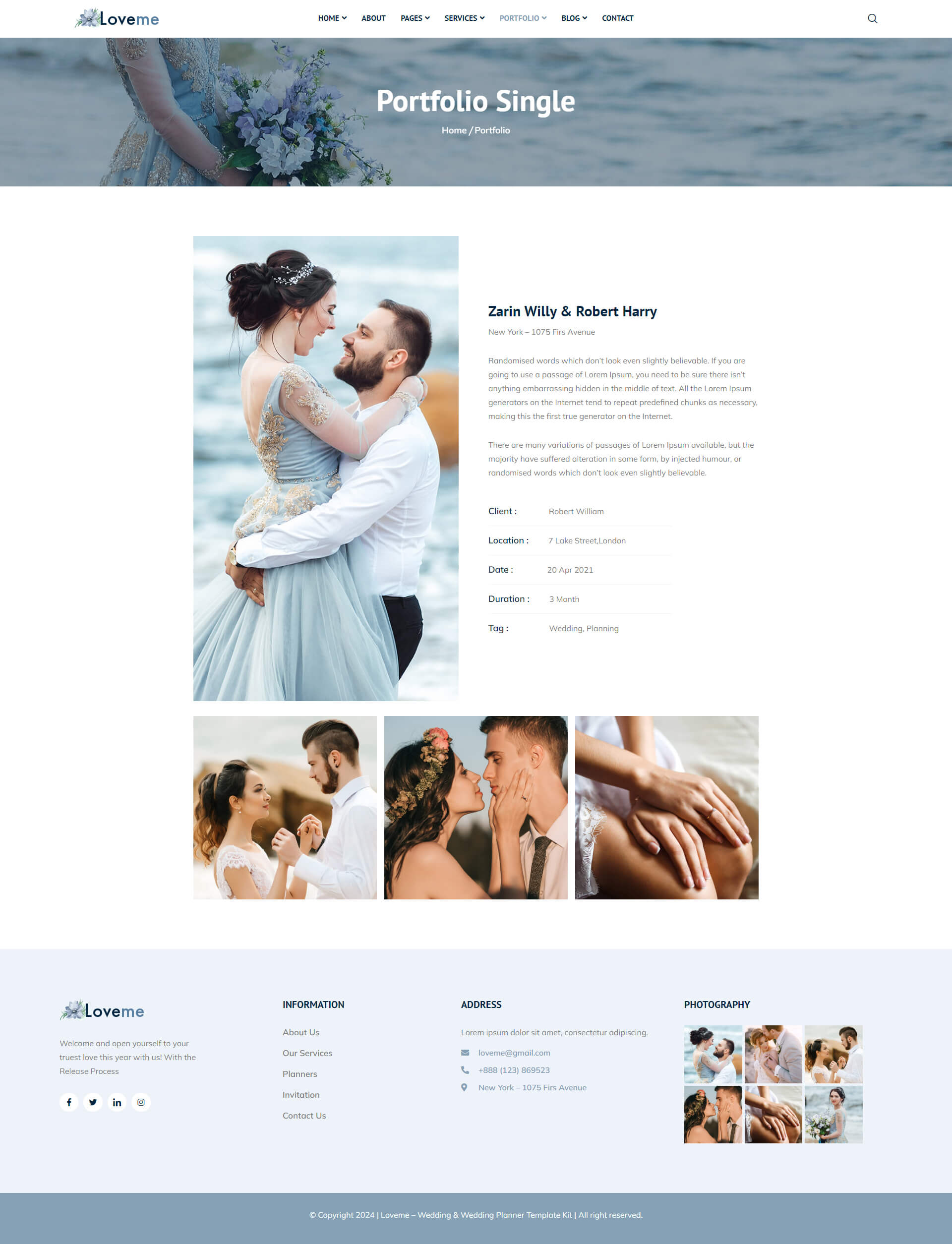 Loveme – Wedding & Wedding Planner Elementor Template Kit by wpoceans