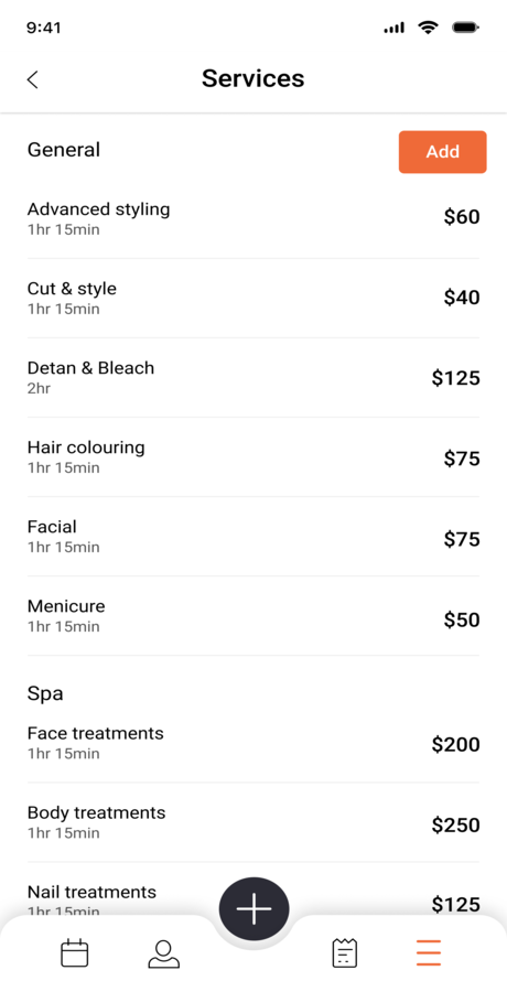 Spas & Salons App ANDROID + IOS + FIGMA + XD | UI Kit | Flutter ...