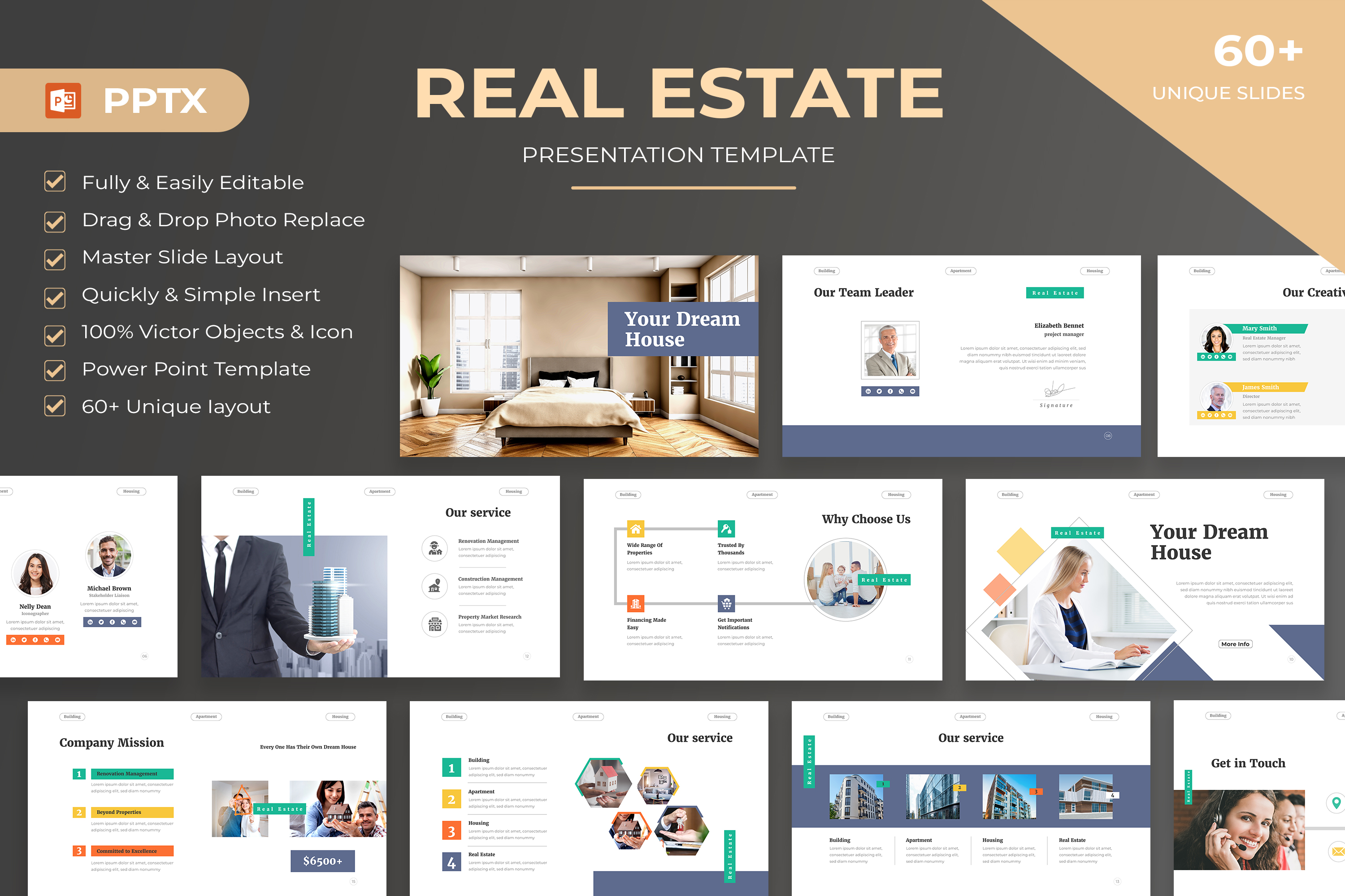 Creative Real Estate Presentation, Presentation Templates | GraphicRiver