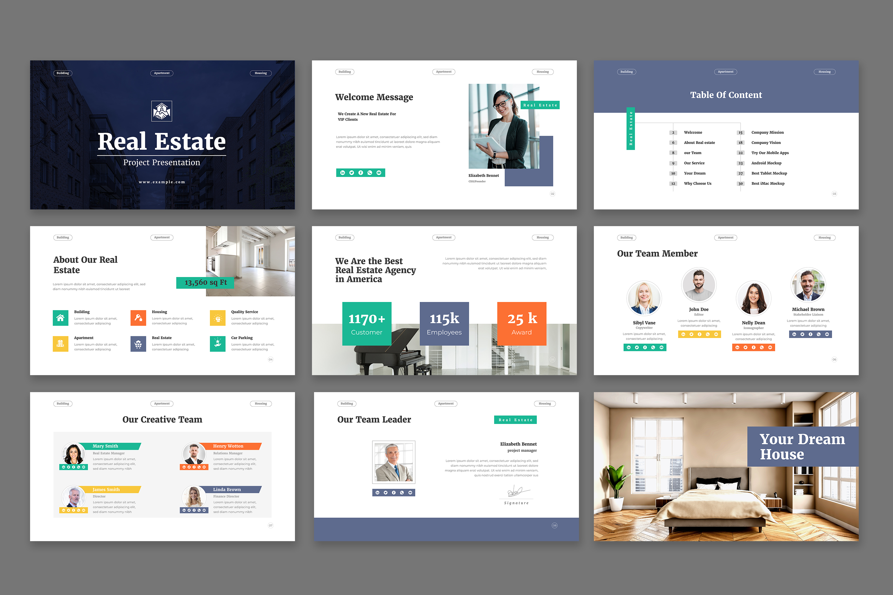 Creative Real Estate Presentation, Presentation Templates | GraphicRiver