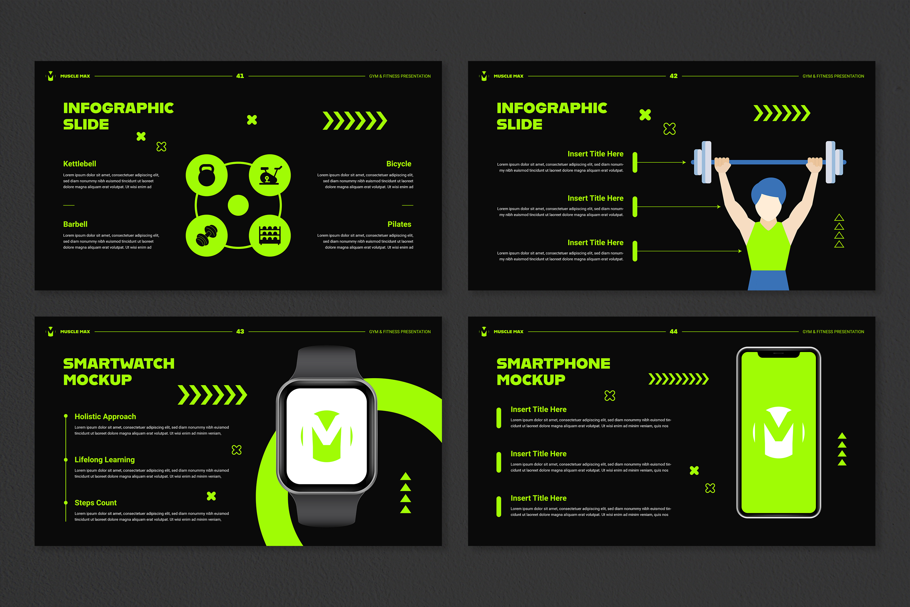 Gym & Fitness Presentation Template, Presentation Templates | GraphicRiver