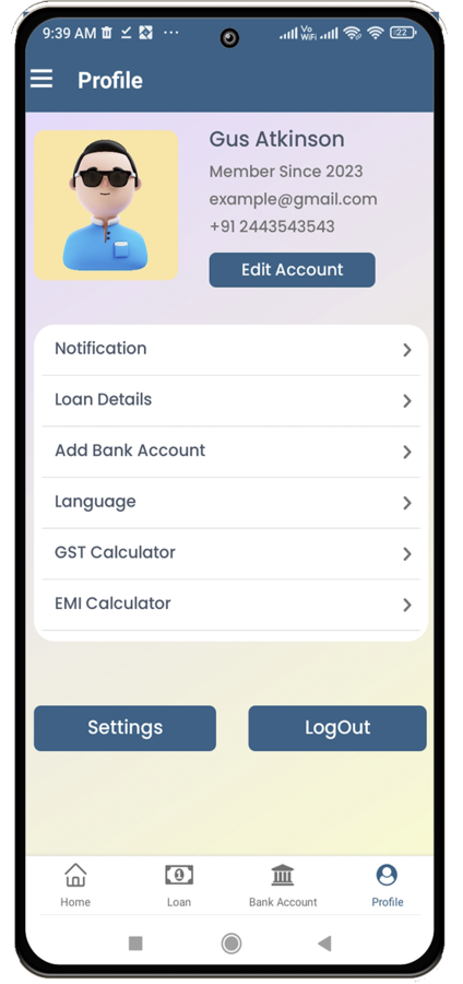 Emi Calculator App Loan Calculator Finance App Loan Emi React Native Ios Android App