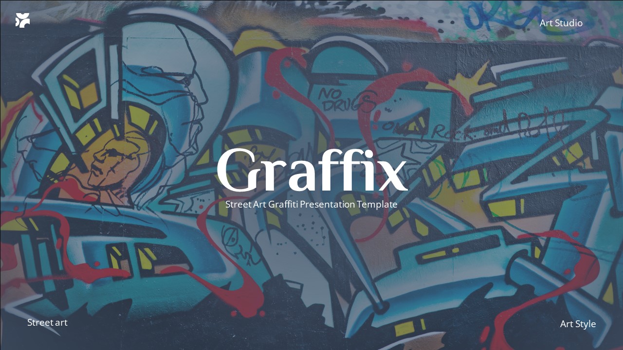 Graffix - Pop Art & Graffiti PowerPoint Template, Presentation Templates