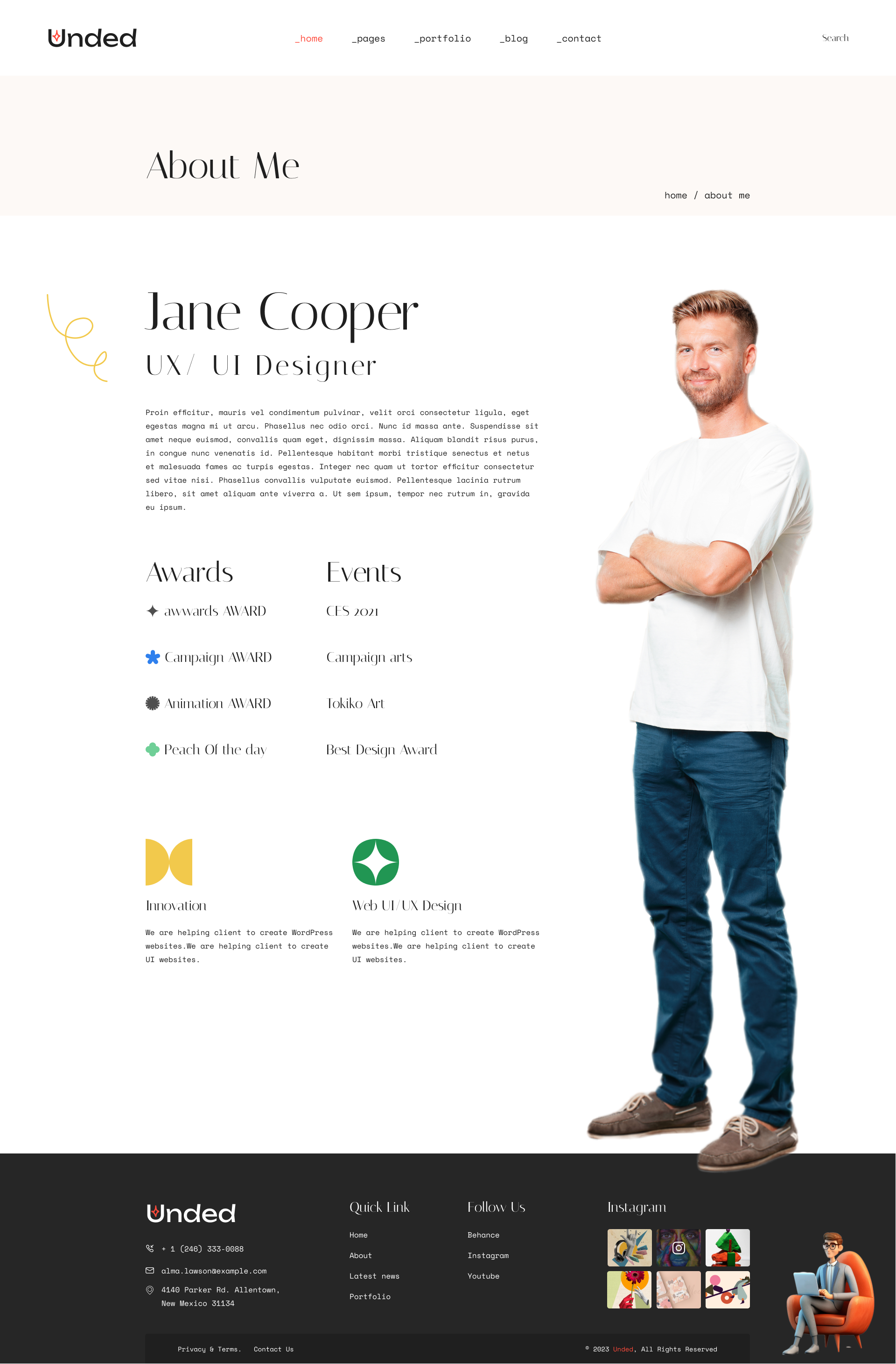 Unded - Creative Agency and Portfolio Figma Template by envalab | ThemeForest