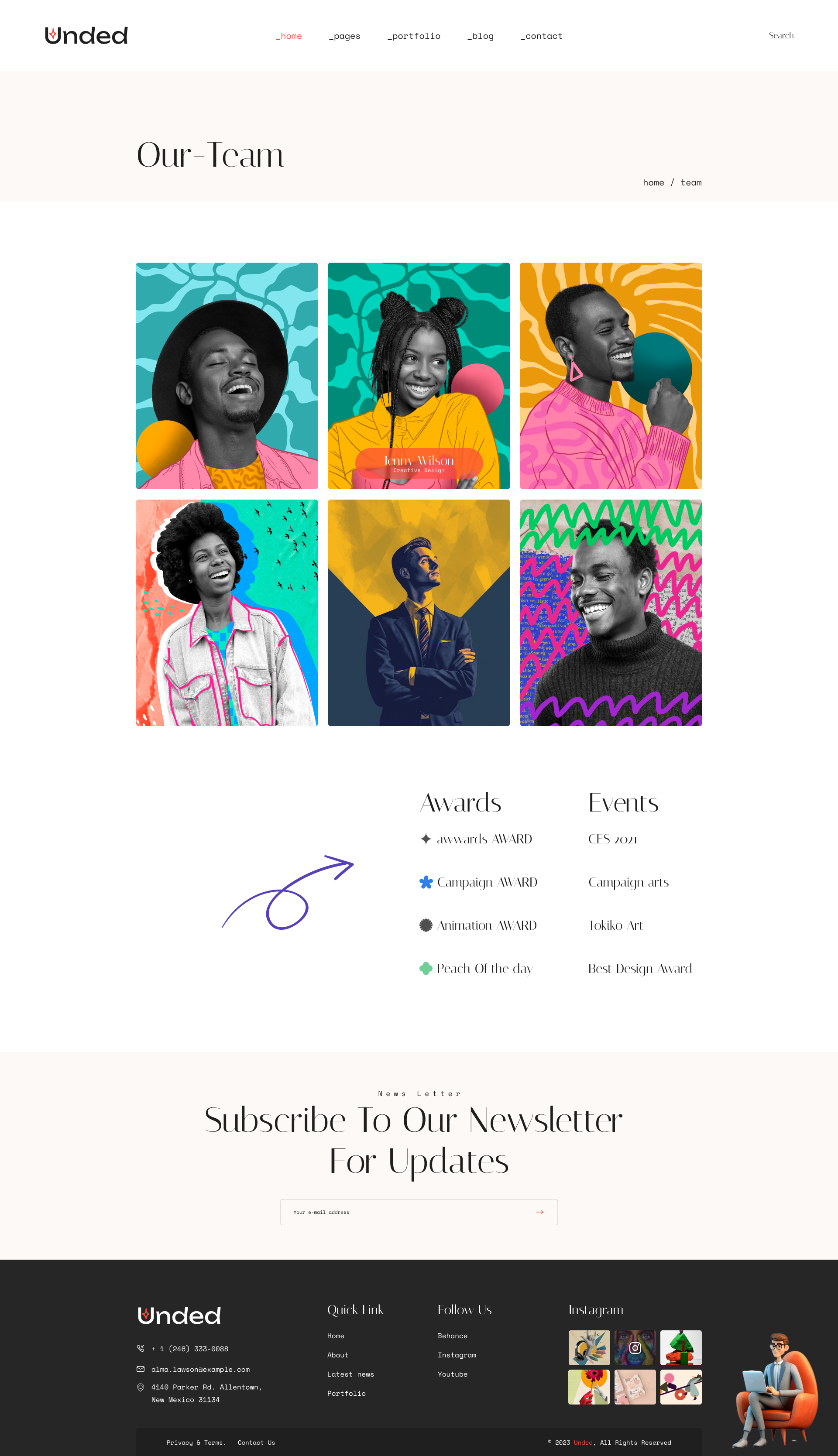 Unded - Creative Agency and Portfolio Figma Template by envalab ...