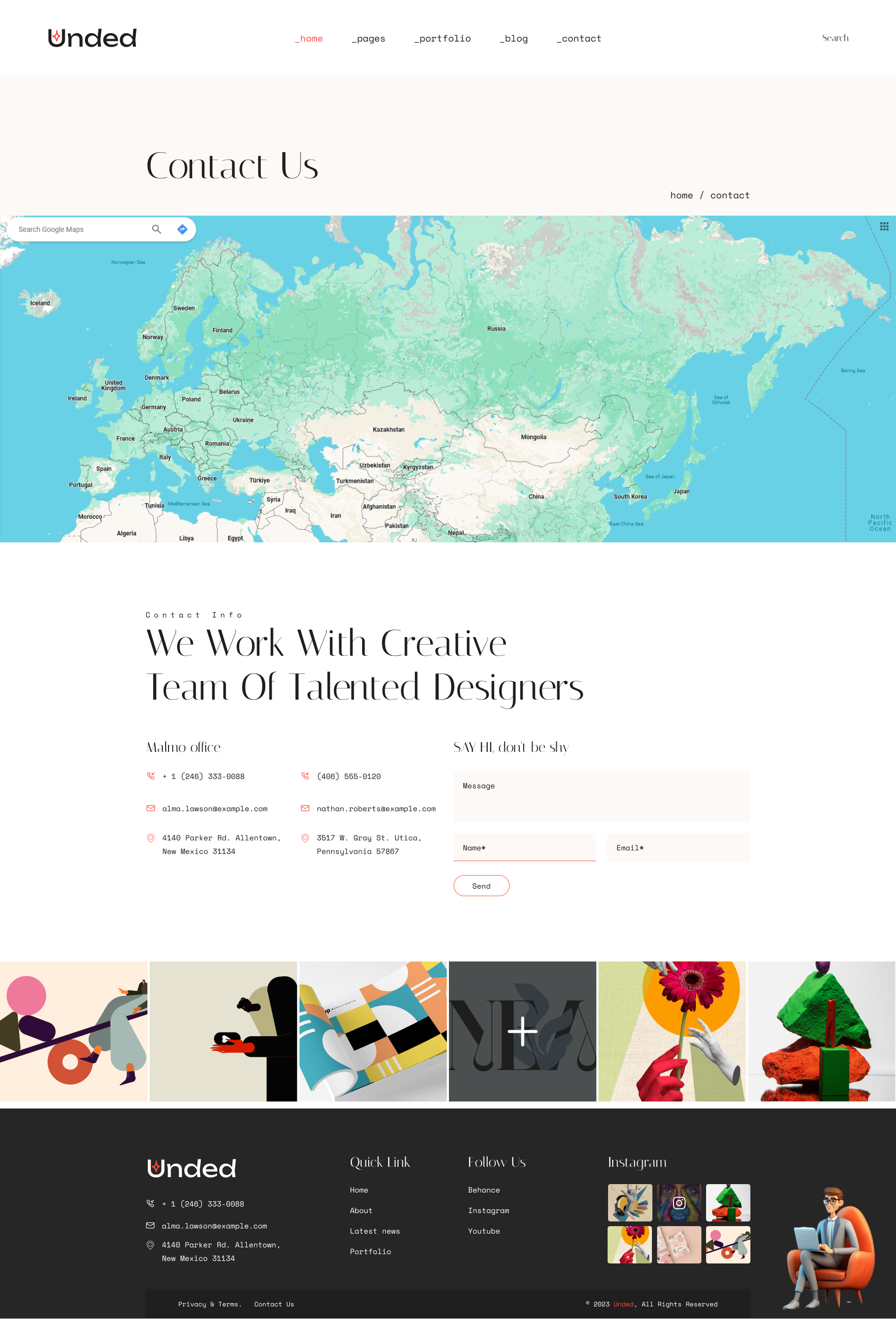Unded - Creative Agency and Portfolio Figma Template by envalab ...