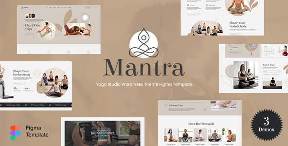 Mantra - Online Yoga Studio & Meditation Courses Website Figma Template by venusweb