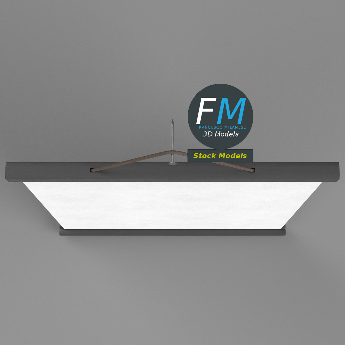 Poster display with rope hanger by FrancescoMilanese85 | 3DOcean