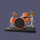 Musical instrument 3d illustration, Graphics | GraphicRiver