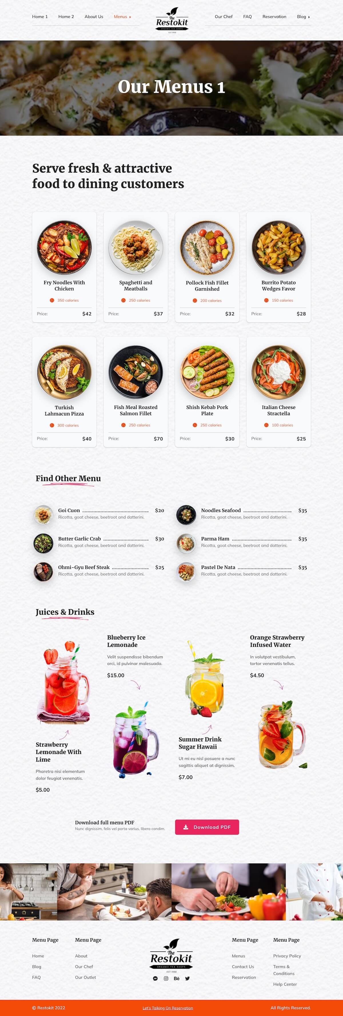 Restokit - Food & Restaurant Elementor Template Kit by TemeGUM ...