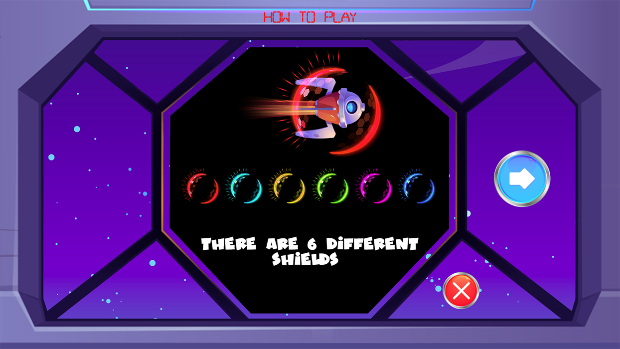 Colour Shield Game (Construct 3 | C3P | HTML5) Endless Spaceship Game by CGFX-Studio