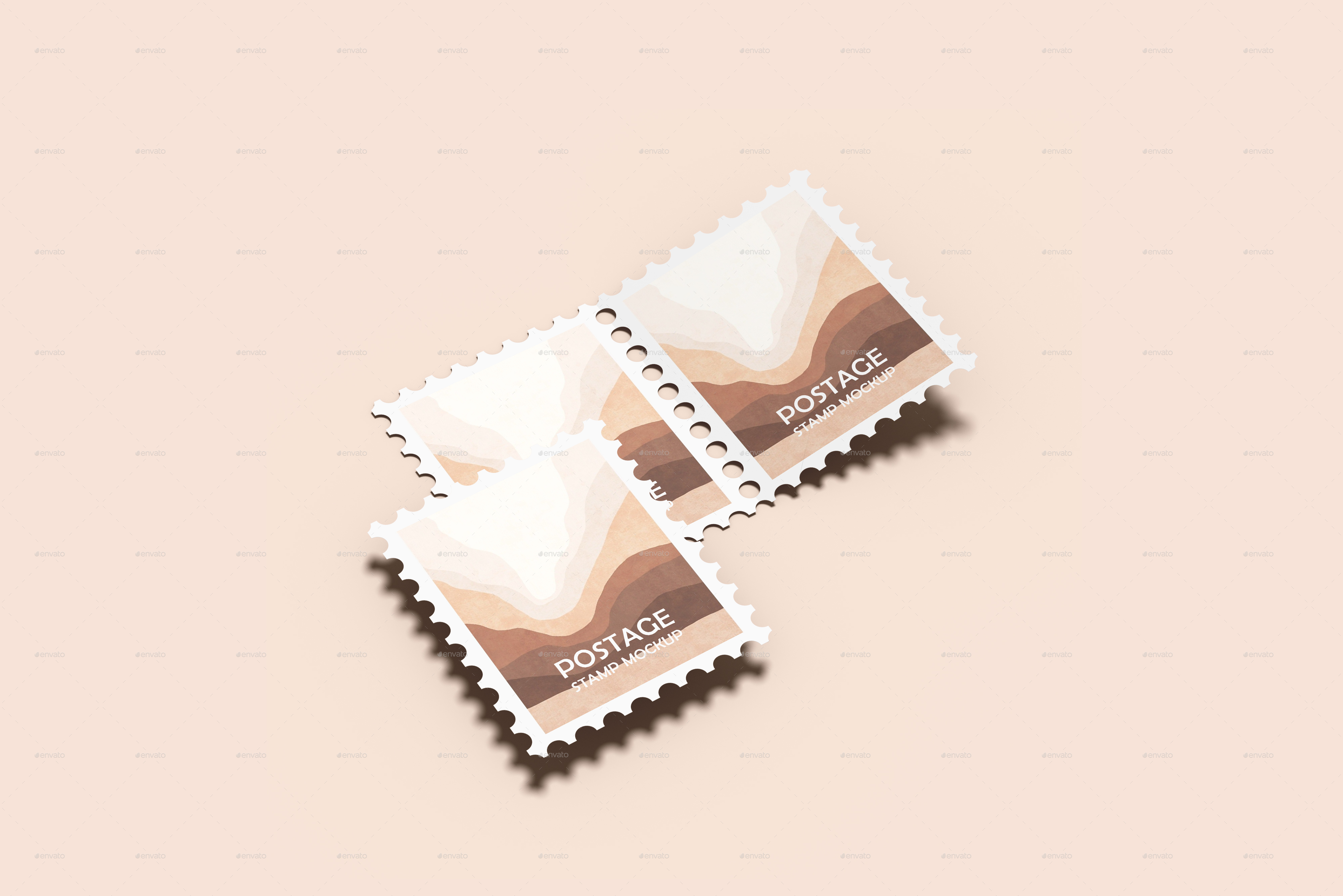 Postage Stamp Mockup, Graphics | GraphicRiver