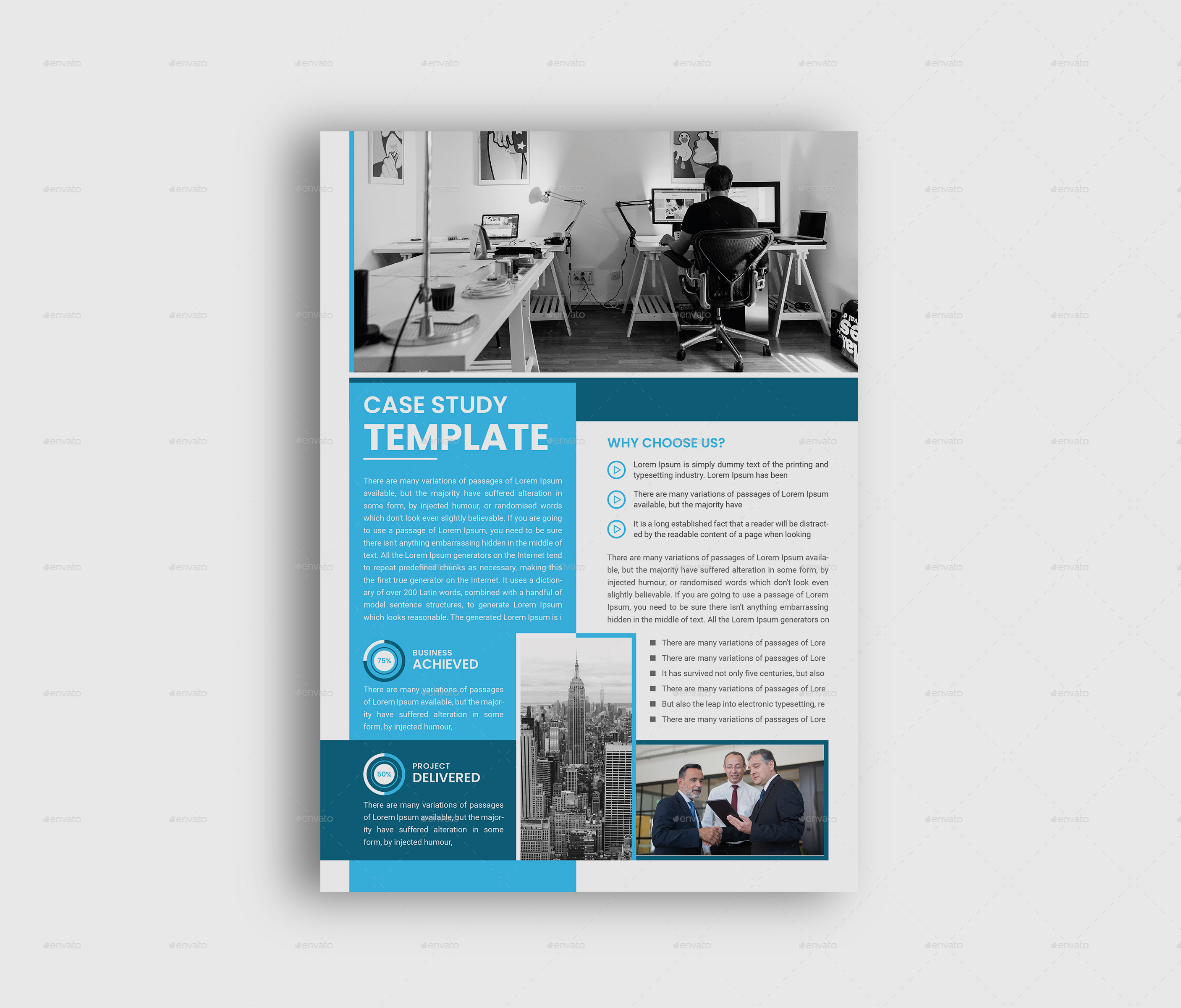 Case Study Template Bundle, Print Templates | GraphicRiver