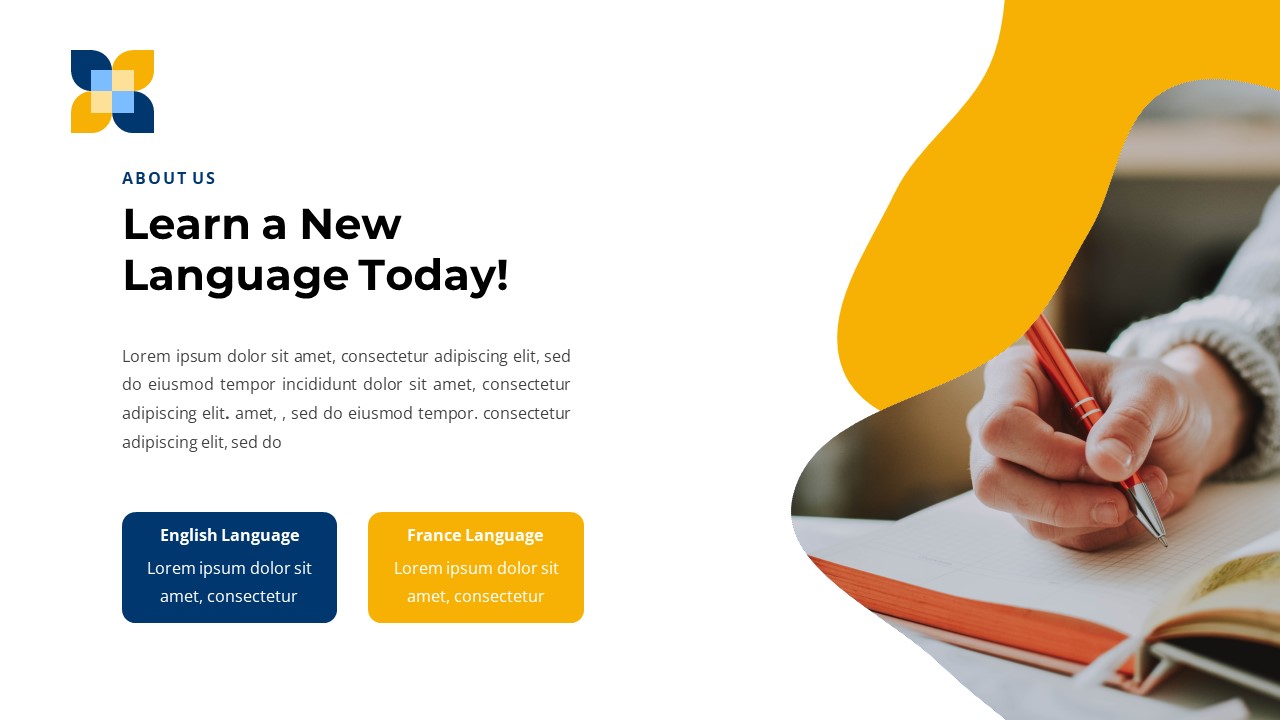 Studensy - Language School & Course PowerPoint Template, Presentation ...