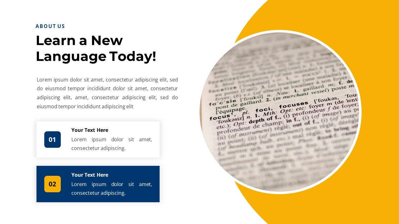 Studensy - Language School & Course PowerPoint Template, Presentation ...