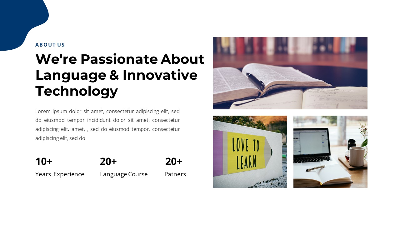 Studensy - Language School & Course PowerPoint Template, Presentation ...