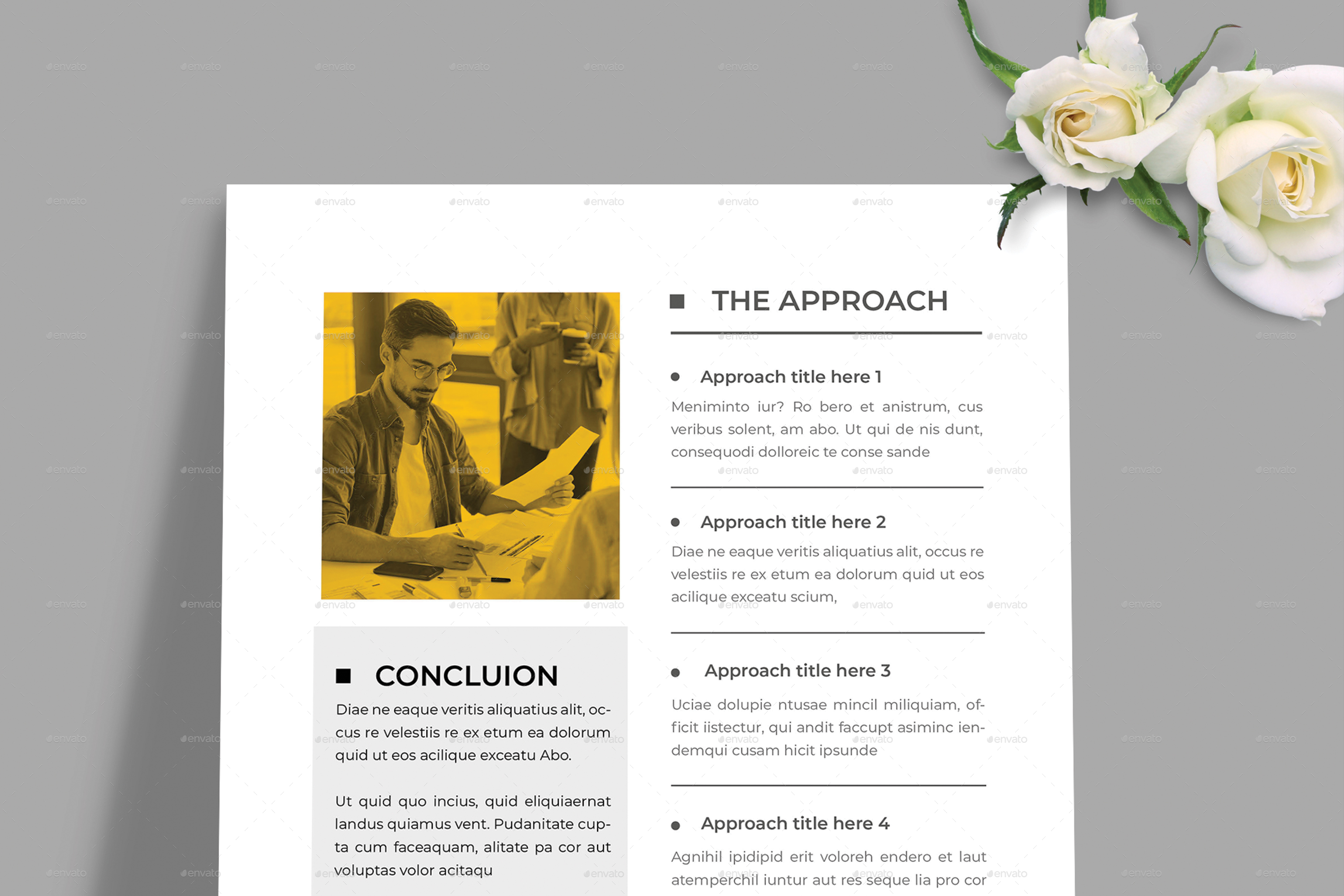 Case Study template, Print Templates | GraphicRiver