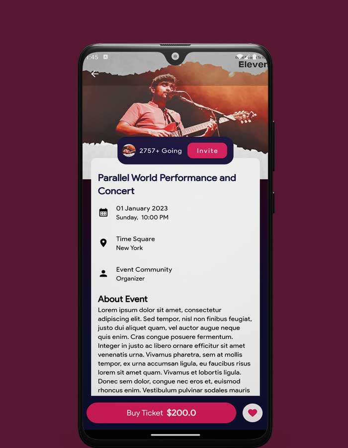 Eventful - Online Event Booking Management Flutter UI Template by ...