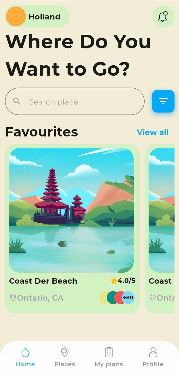 Booking travel Application Flutter | Flutter UI | UI Template by lotfi ...