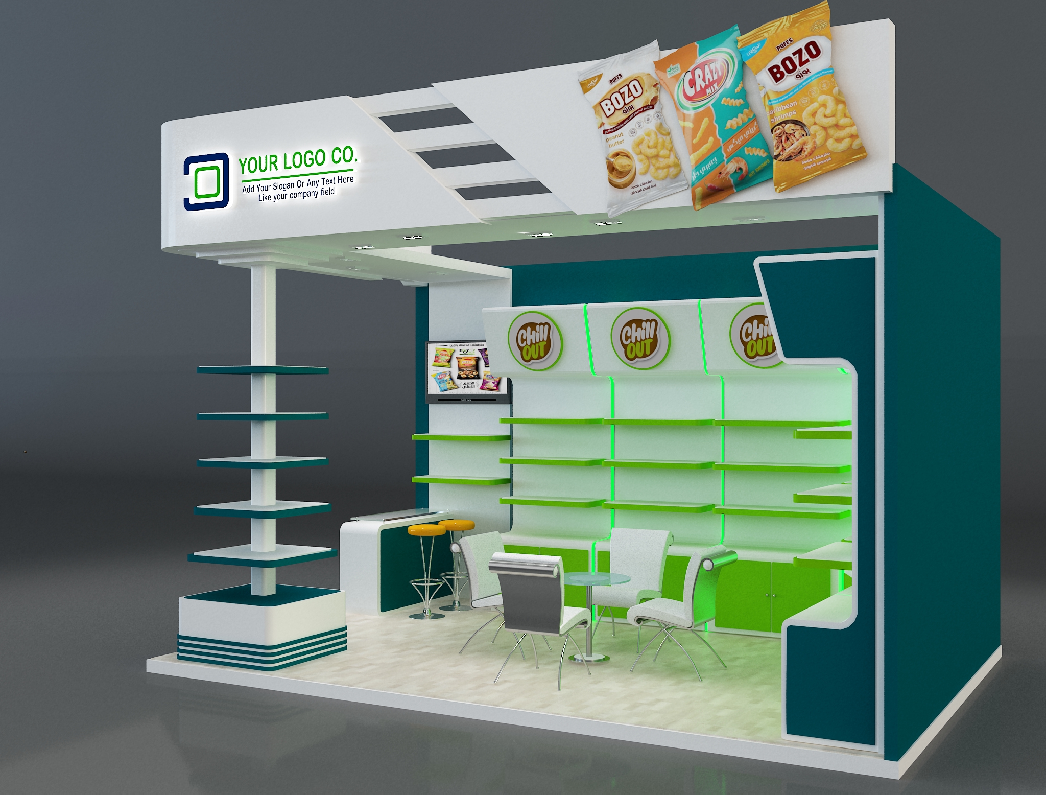 Booth Exhibition Stand a622a by yahiazakreaa | 3DOcean