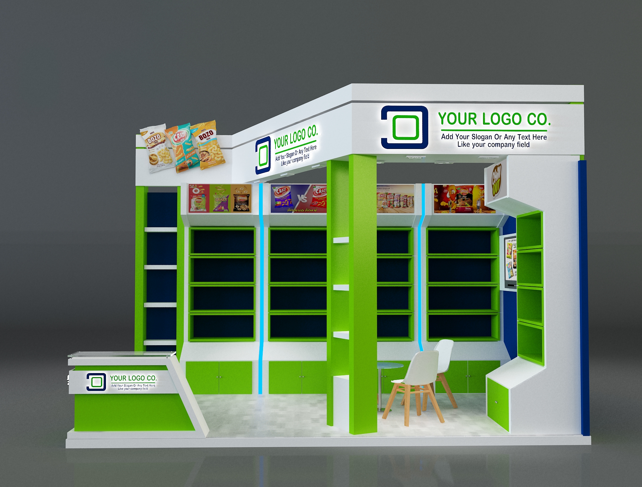 Booth Exhibition Stand a622b by yahiazakreaa | 3DOcean