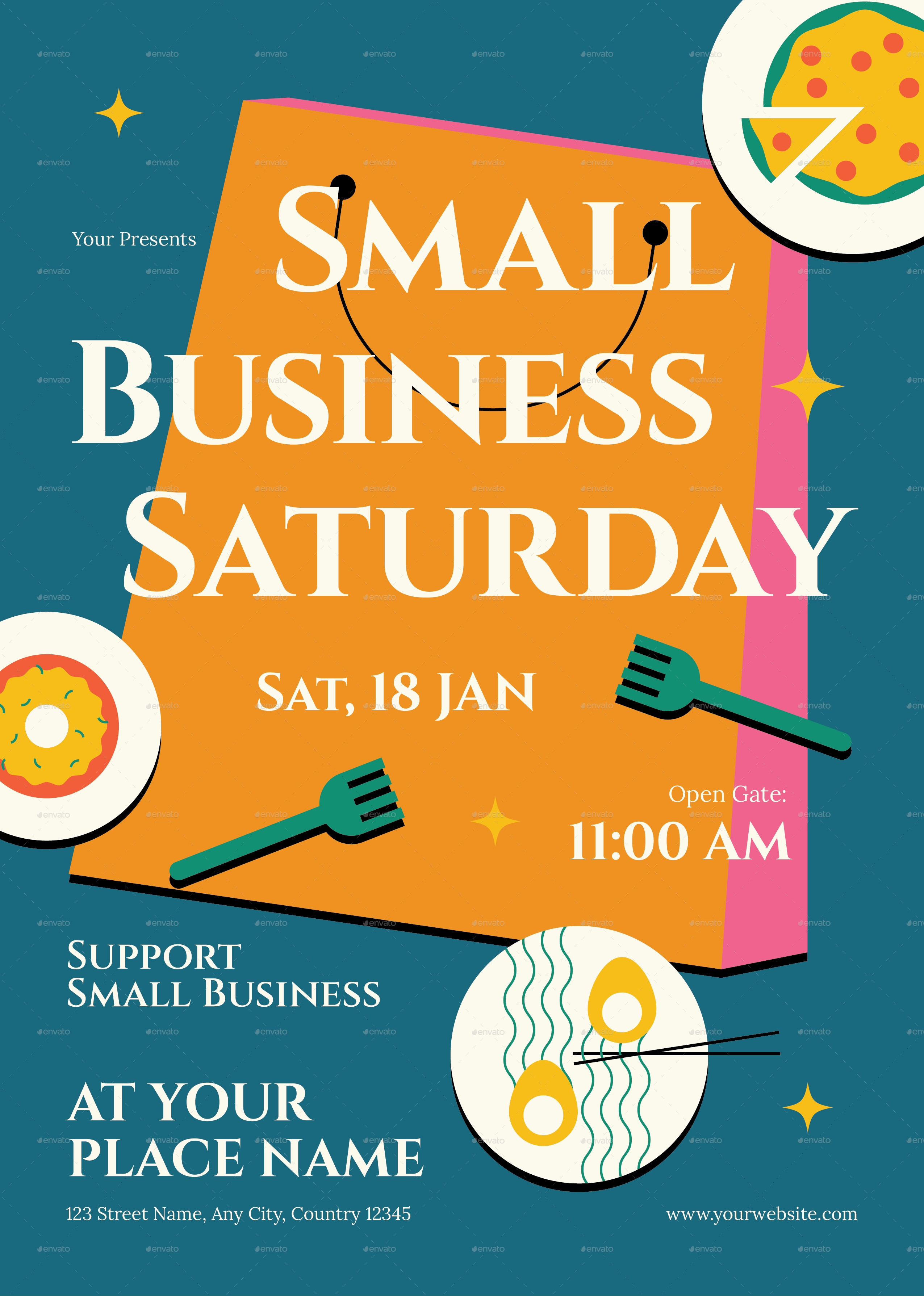 Small Business Saturday Flyer, Print Templates | GraphicRiver