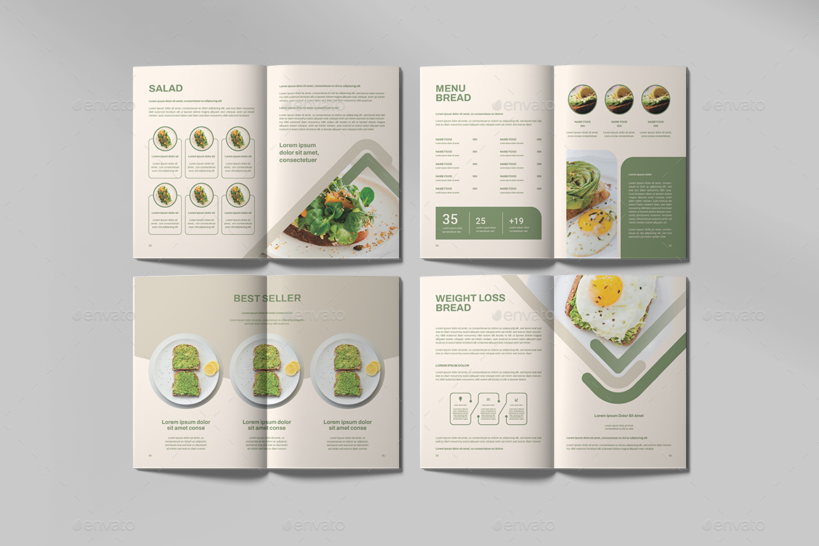 Bakery Catalogue, Print Templates | GraphicRiver