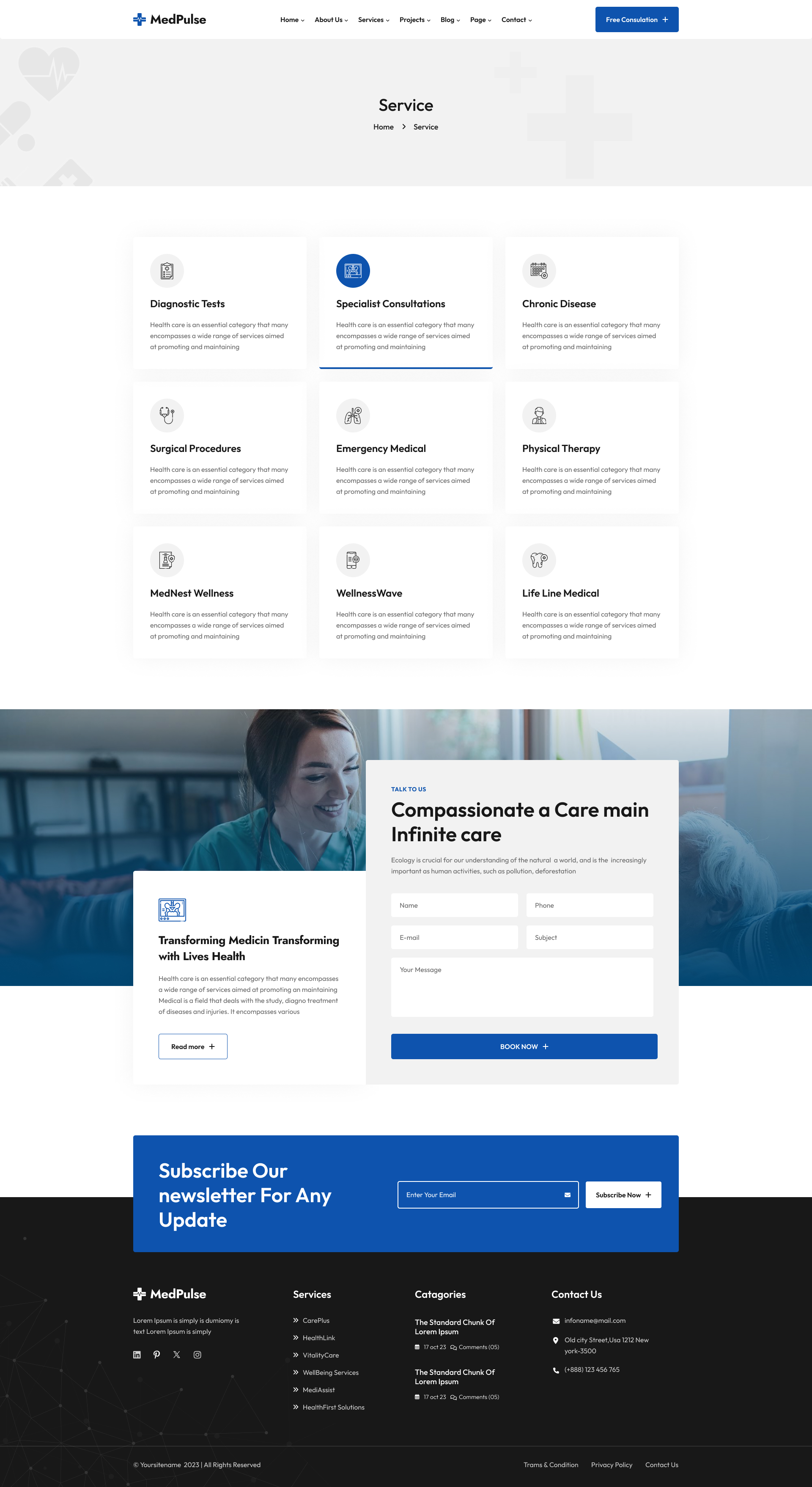 MedPulse - Health & Medical Figma Template by Mugli | ThemeForest