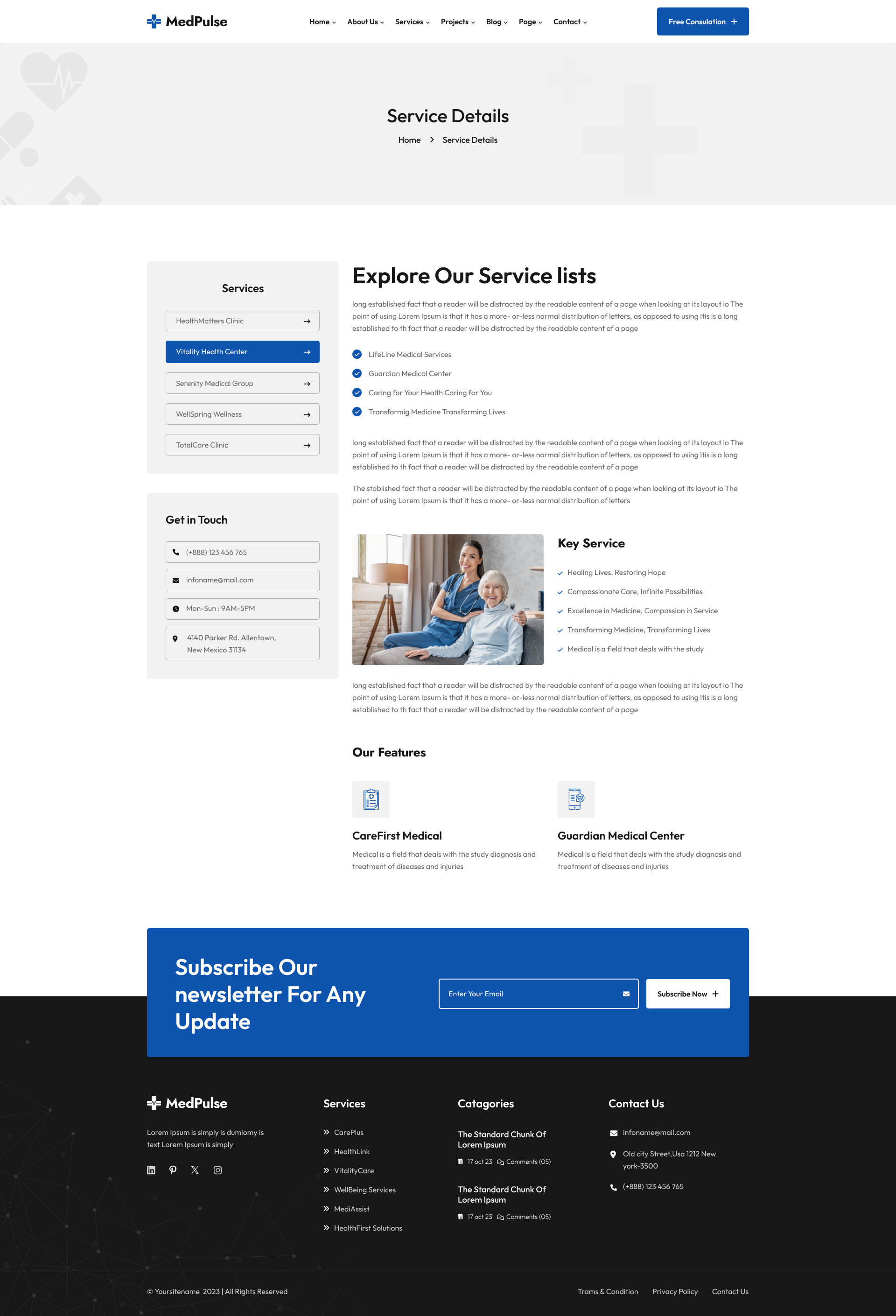 MedPulse - Health & Medical Figma Template by Mugli | ThemeForest
