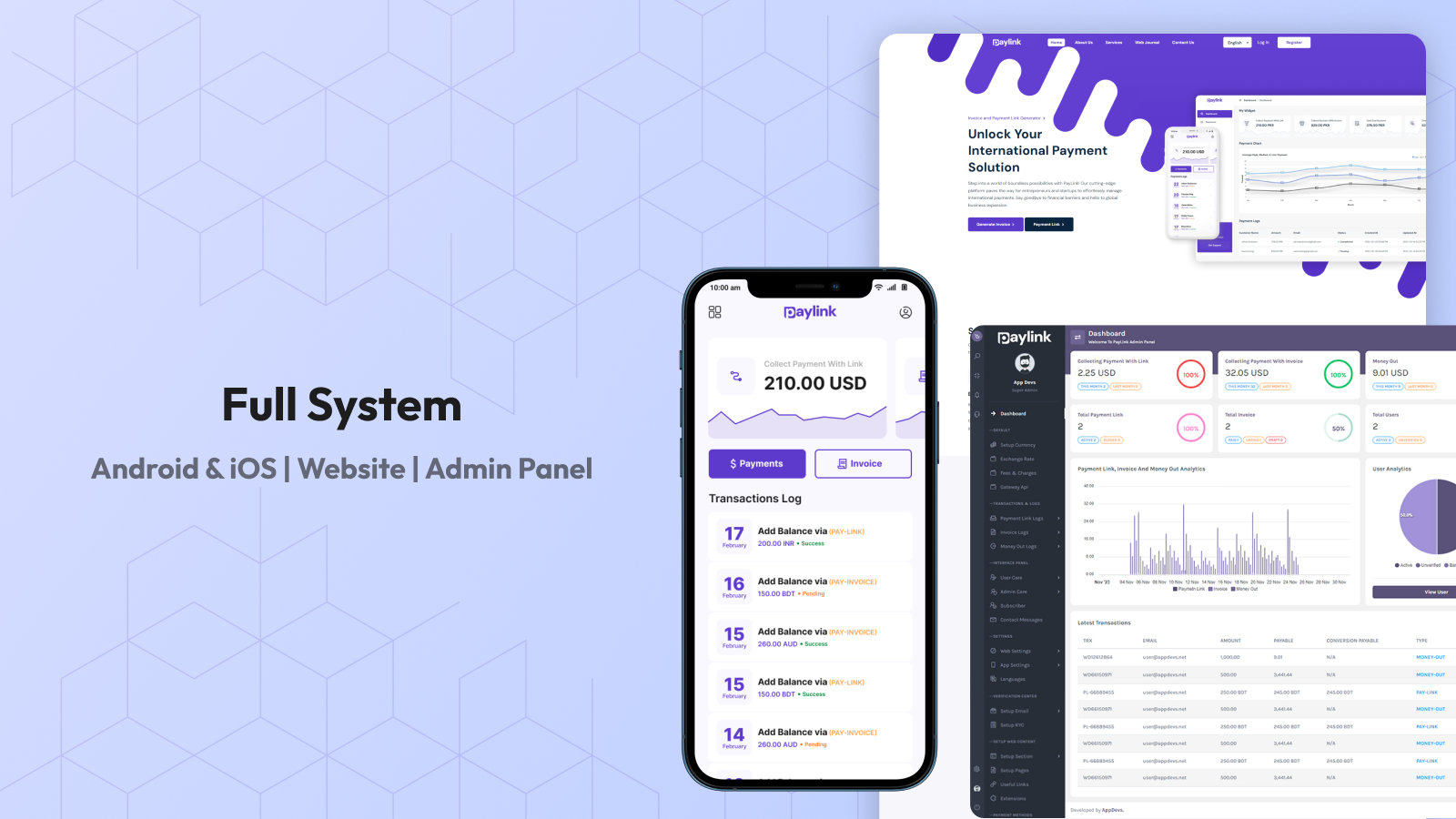 PayLink - Invoice and Payment Link Generator Full Solution by AppDevsX