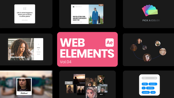 Web Elements 04 for After Effects, After Effects Project Files | VideoHive
