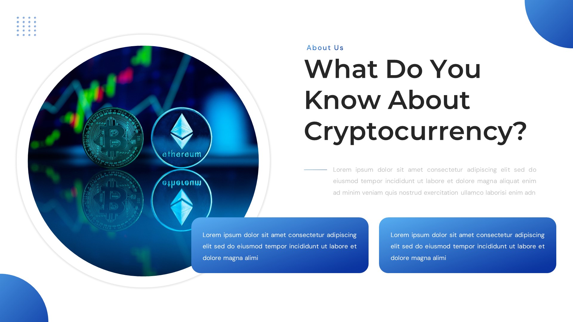 Goldent – Cryptocurrency PowerPoint Template, Presentation Templates