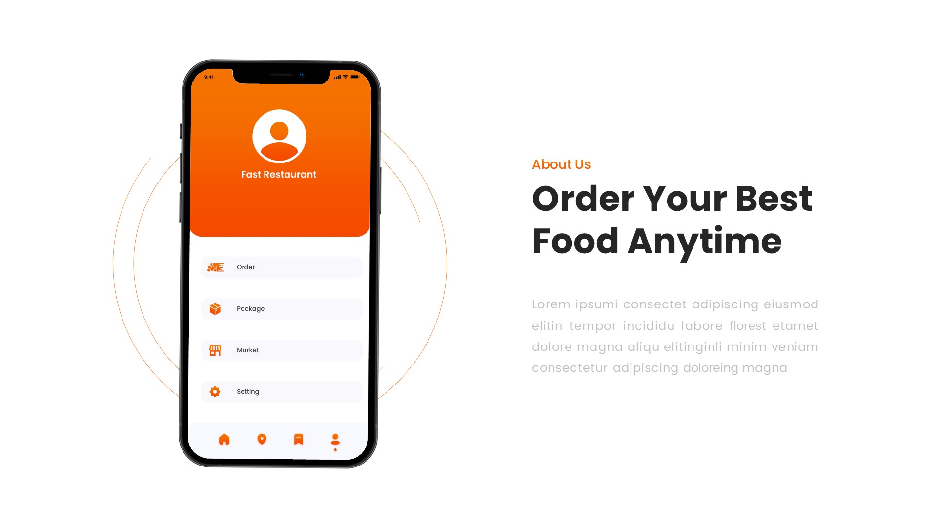 Foodera – Food Delivery Mobile App & SAAS Google Slides Template ...