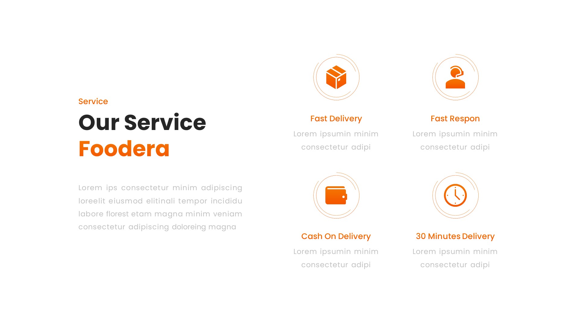 Foodera – Food Delivery Mobile App & SAAS PowerPoint Template ...