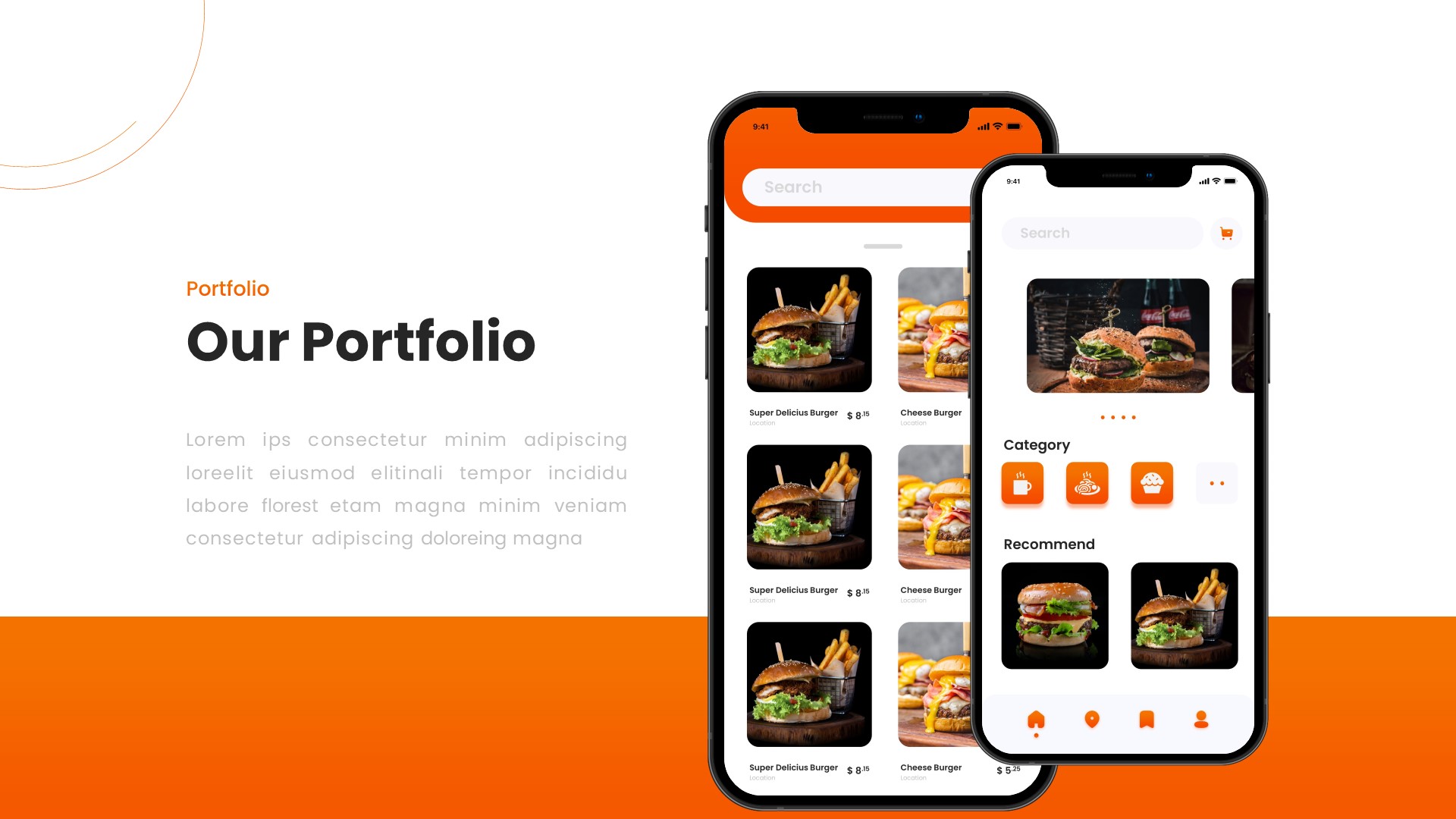 Foodera – Food Delivery Mobile App & SAAS PowerPoint Template ...