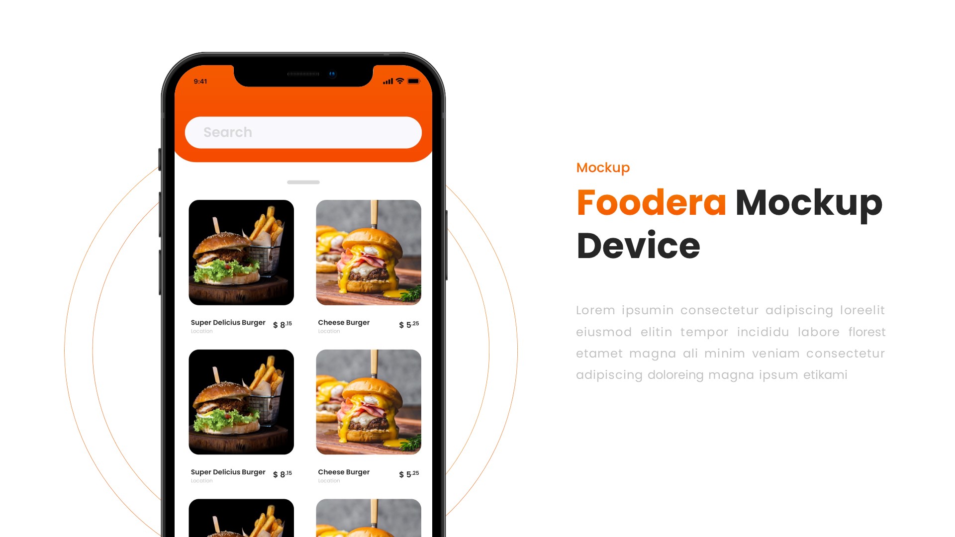 Foodera – Food Delivery Mobile App & SAAS PowerPoint Template ...