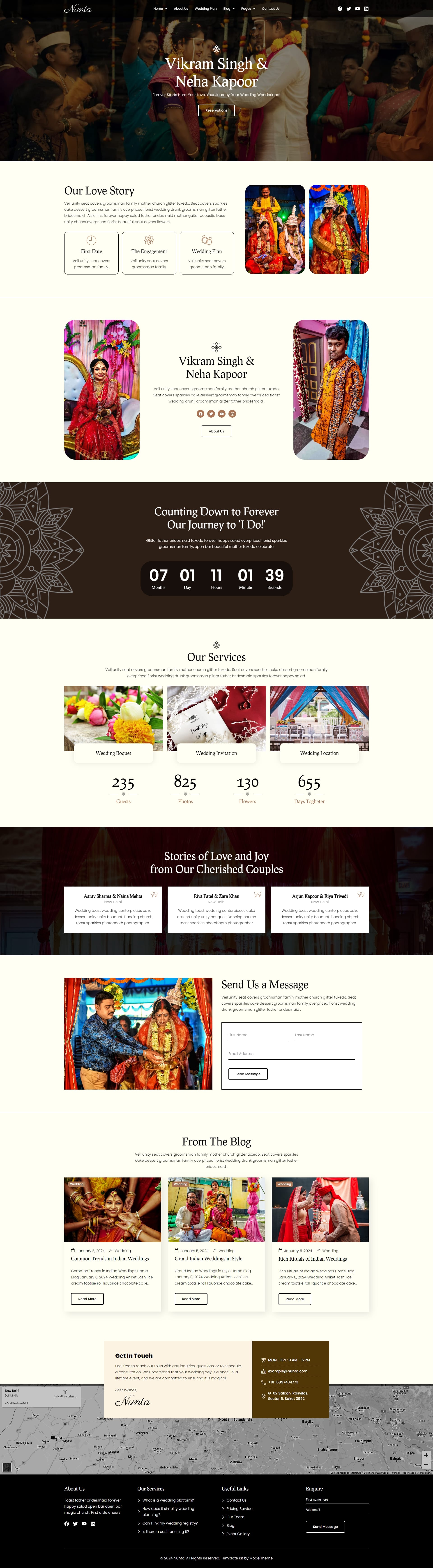 Nunta - Cultural Wedding Elementor Template Kit by modeltheme | ThemeForest